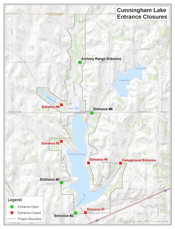 Plans to draw down Cunningham Lake moving forward > Omaha District ...