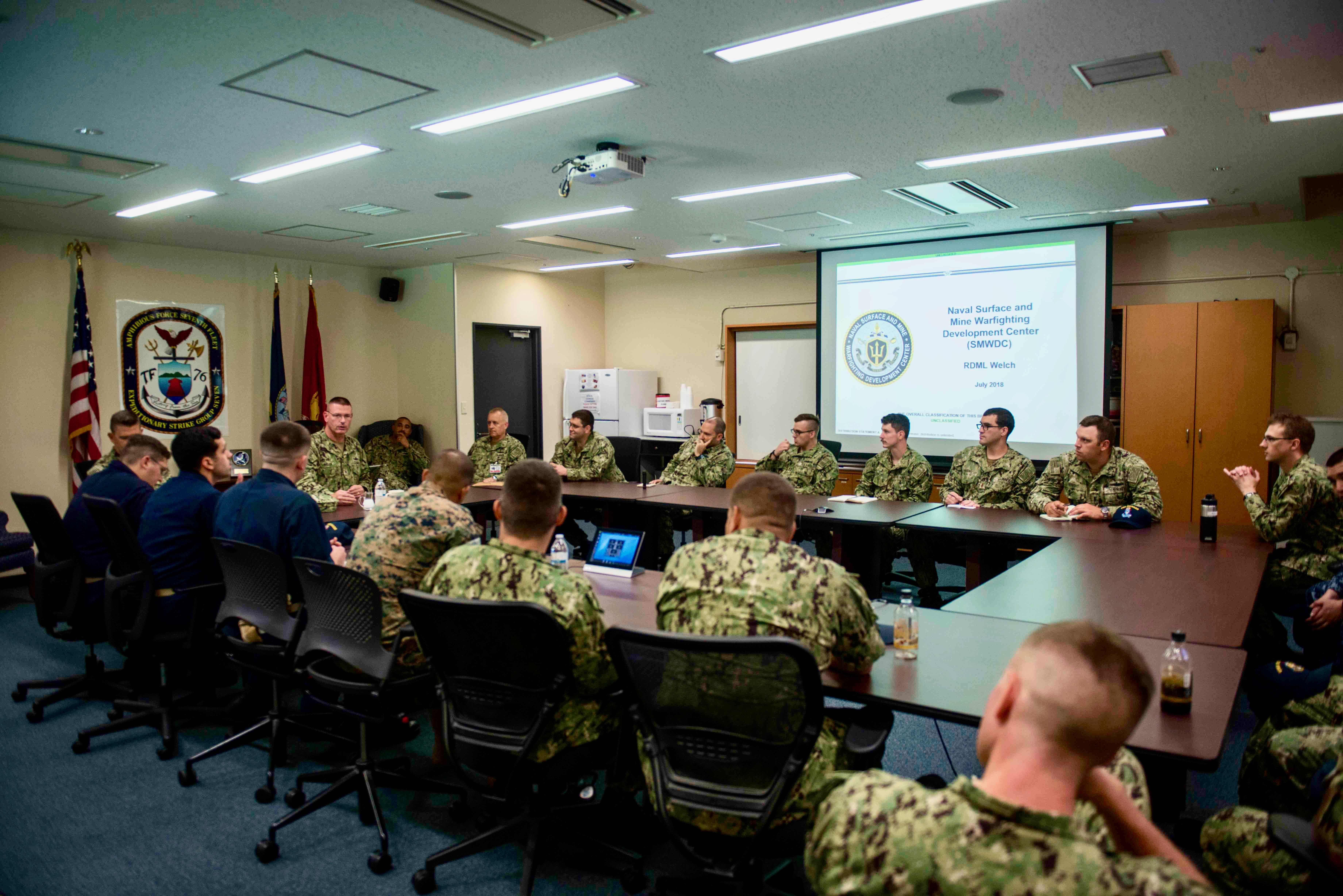 Surface Navy’s Warfighting Development Center and Global Mine Warfare Commander Visits Sasebo ...