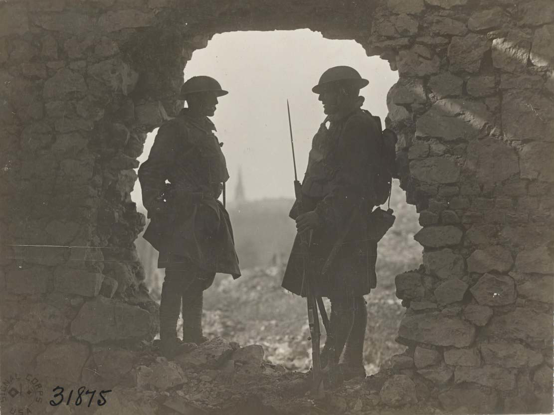 27th Division Soldiers on Guard in closing days of WW I > National ...