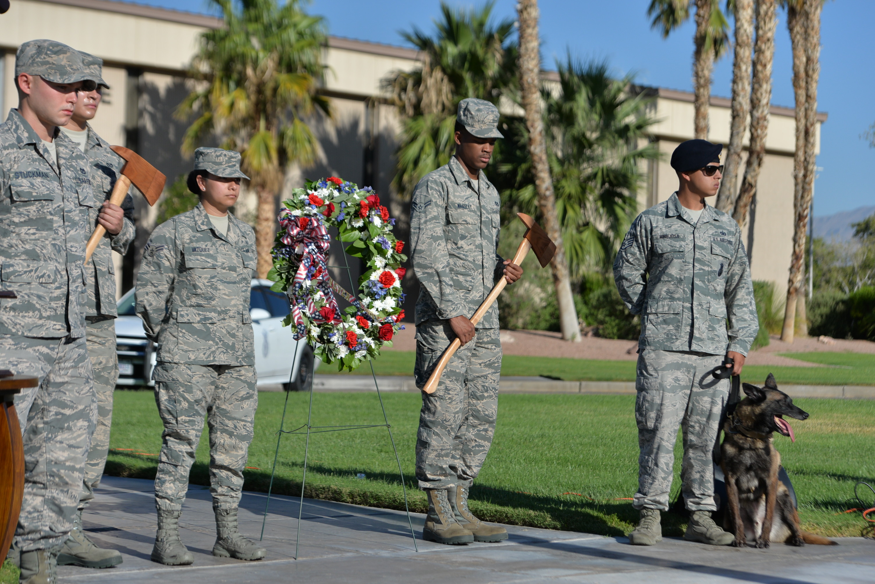 9/11 remembrance ceremony held at Nellis > Nellis Air Force Base ...