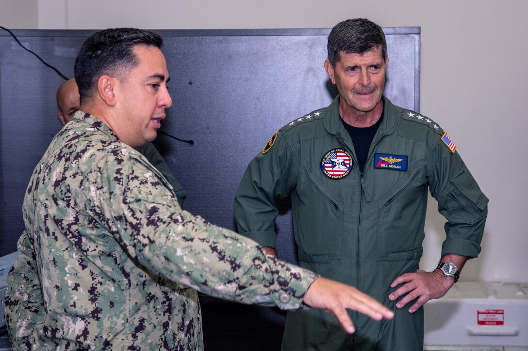 U.S. Navy Adm. William Moran visits MCAS Iwakuni
