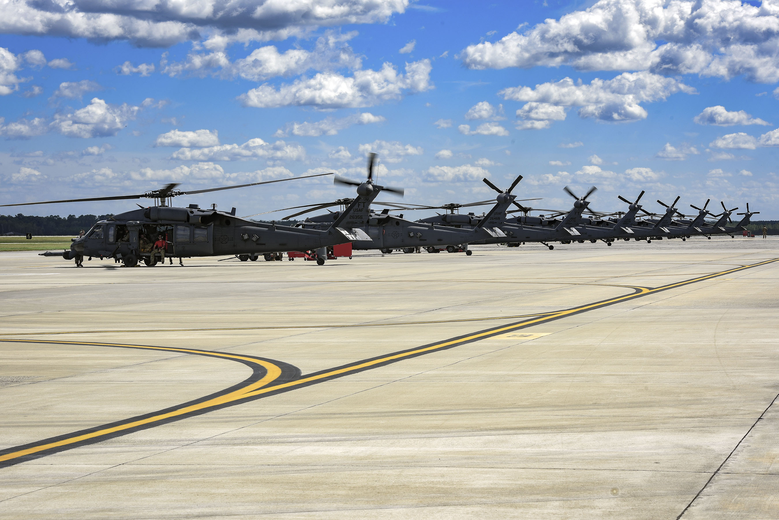 23d WG, 920th RQW pre-position for Florence response