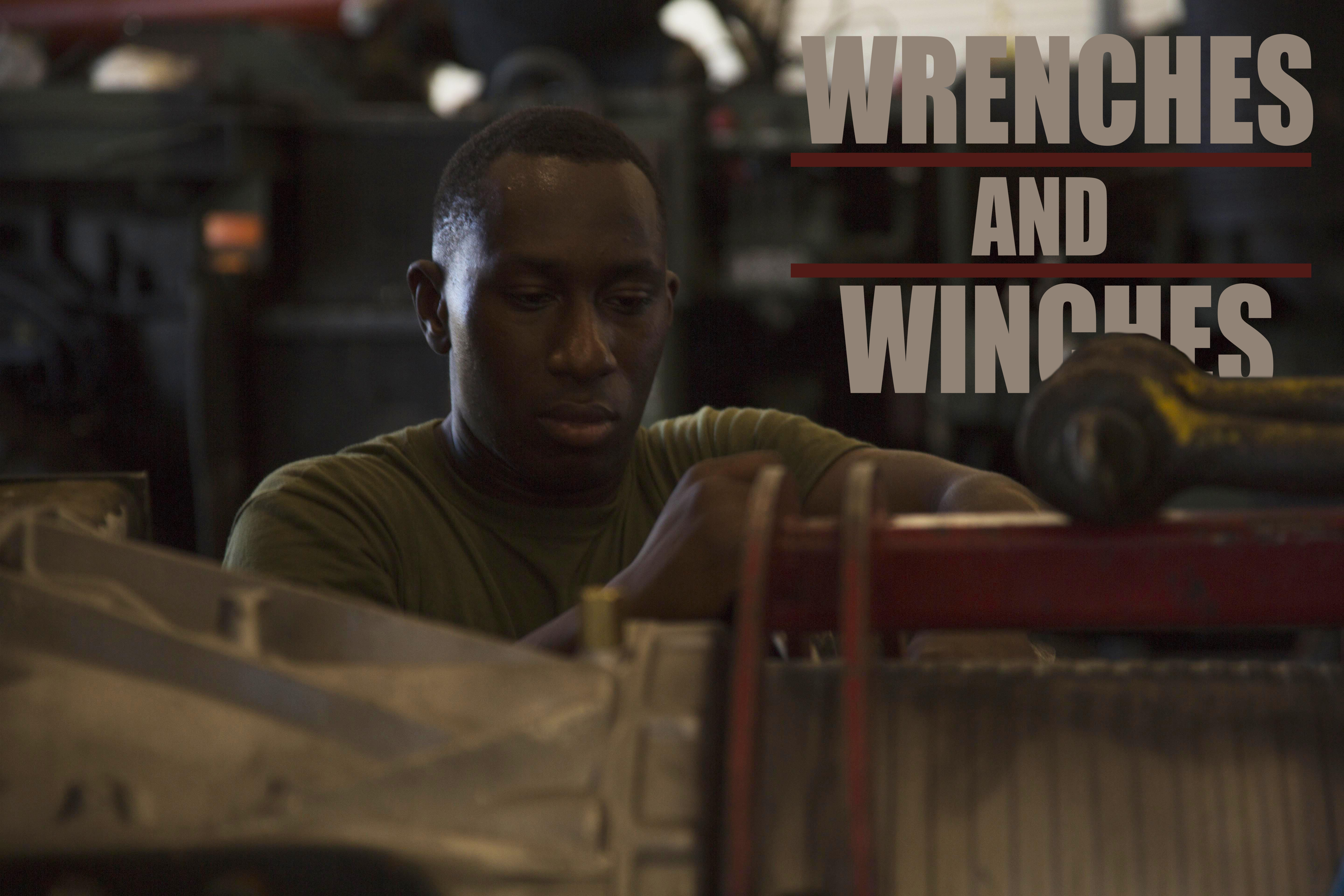 Turning wrenches and using winches