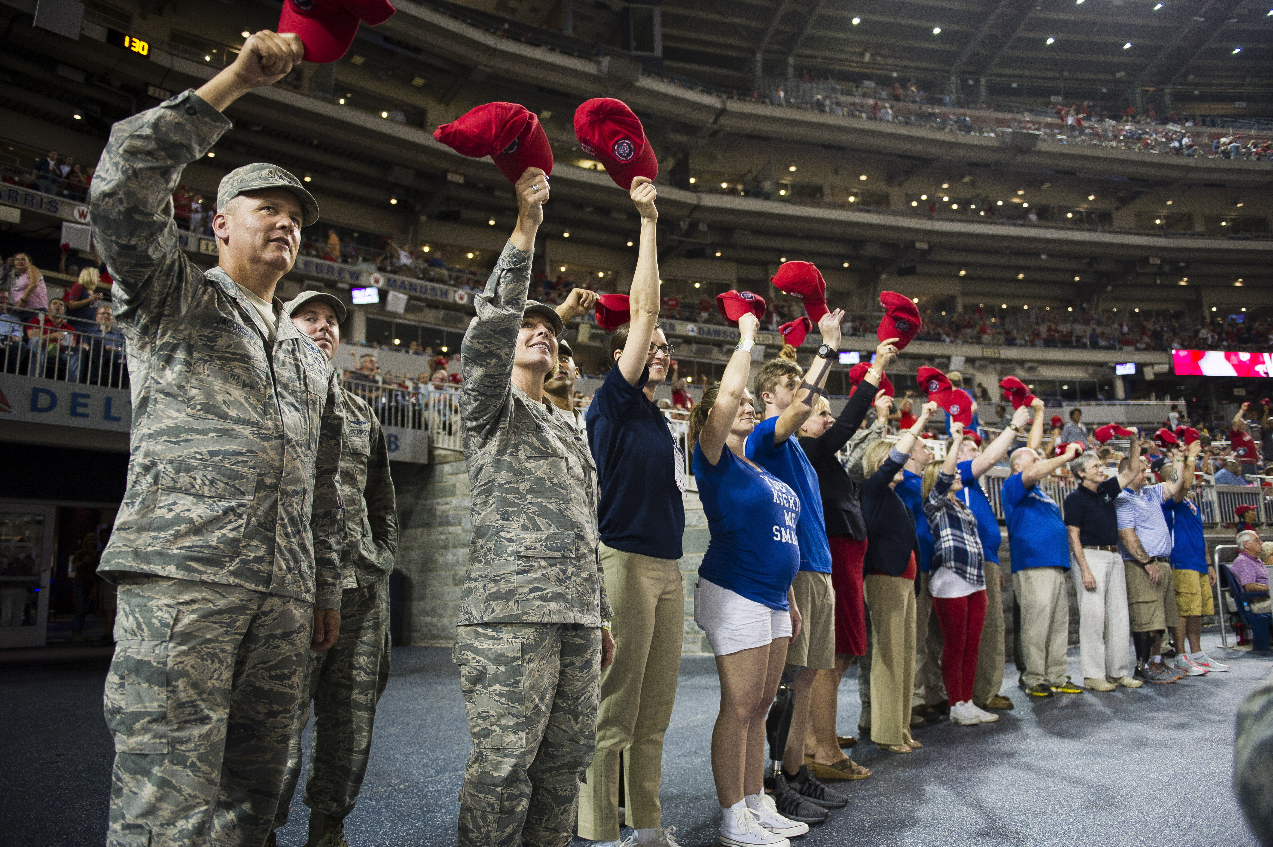 AFDW Airmen celebrate AF birthday at Nationals baseball game > Air ...