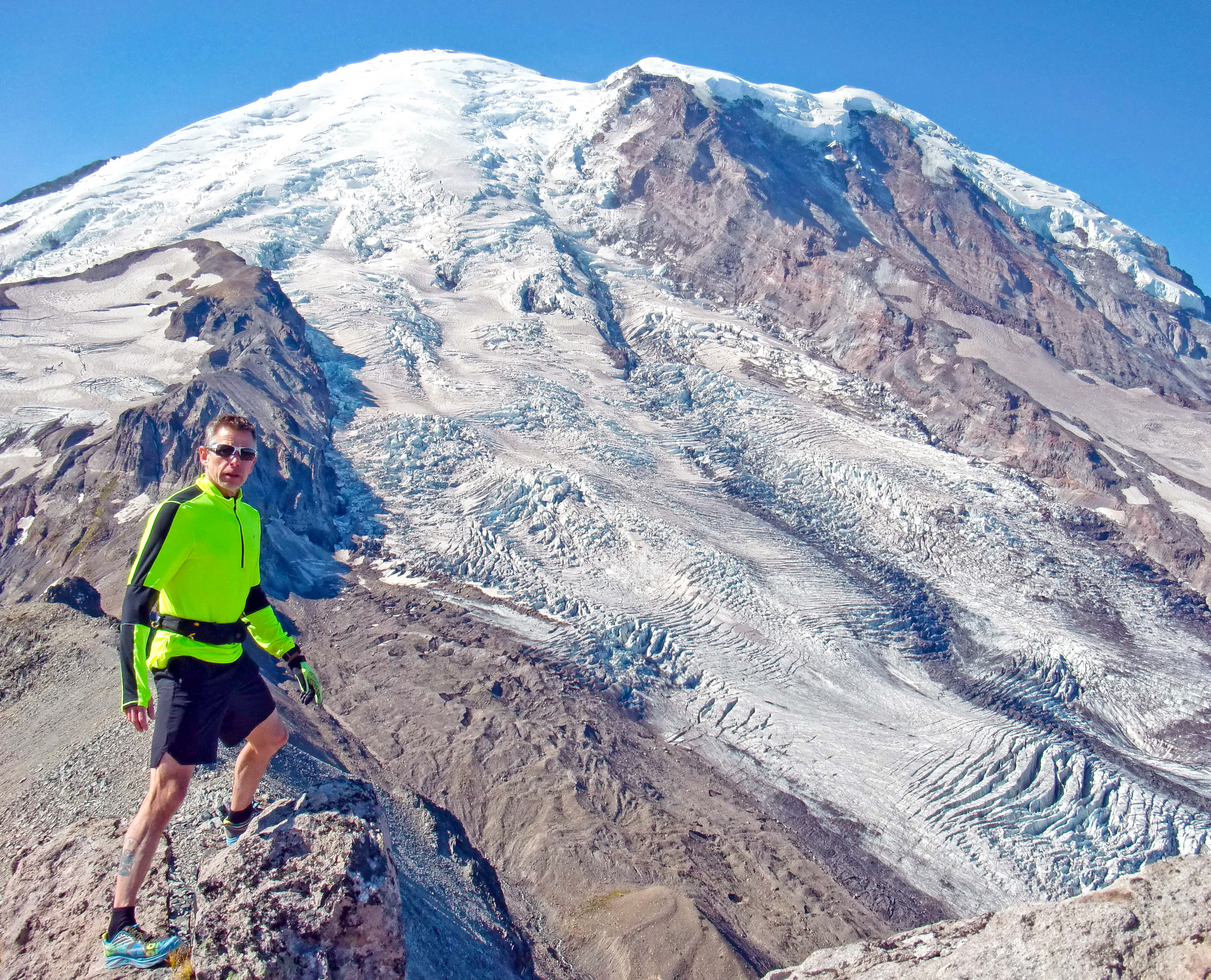 Robie runs 17-mile Third Burroughs Trail in Mount Rainier National Park