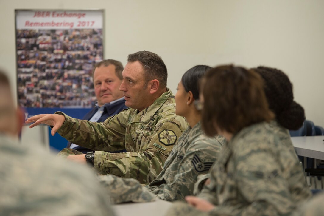 AAFES senior enlisted elader visits JBER