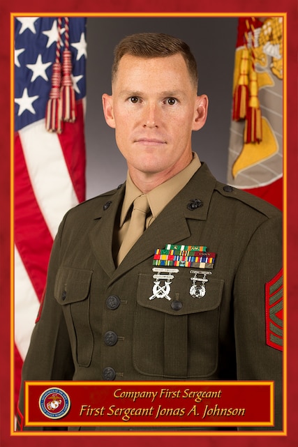 First Sergeant Jonas A. Johnson > Marine Corps Base Quantico > Biography