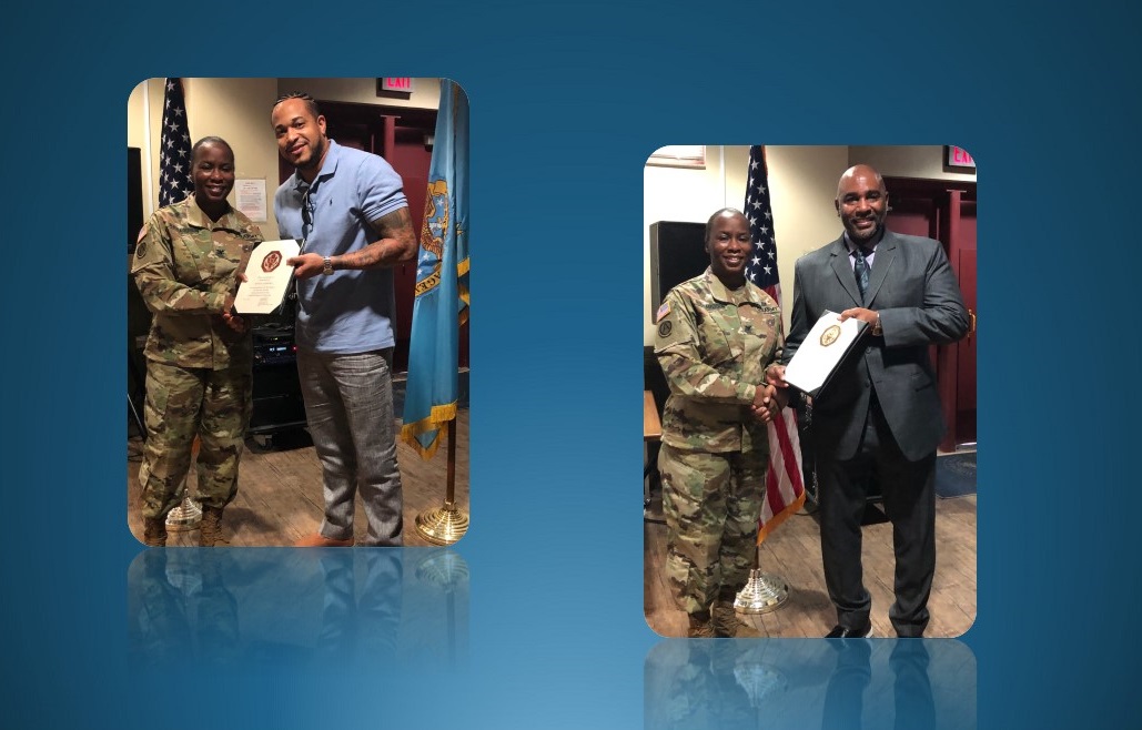 DLA CENTCOM & SOCOM Commander Army Col. Hattie Richardson presented ...