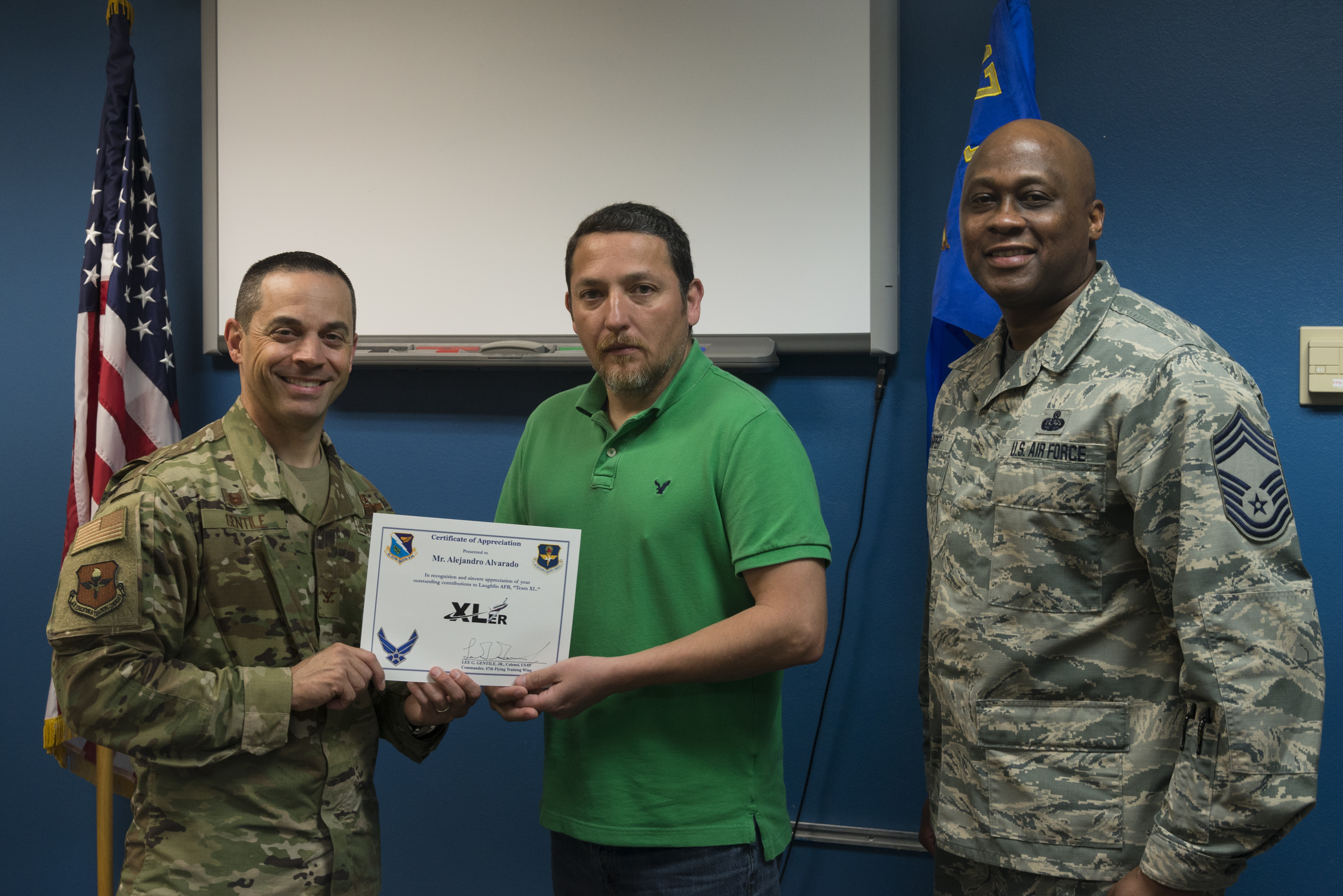 XLer of the week: Alejandro Alvarado > Laughlin Air Force Base > Display