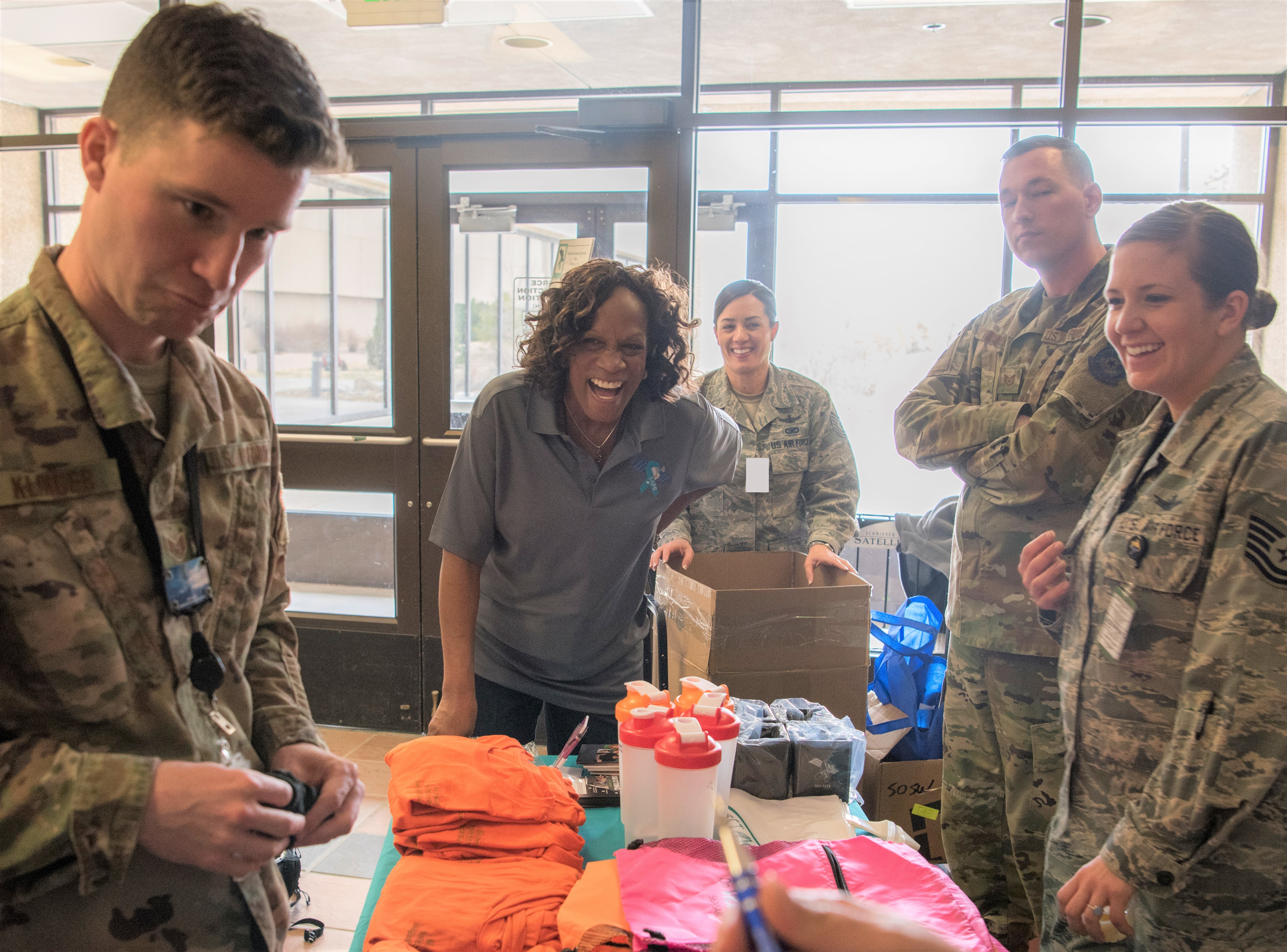 SAPR hands out items to raise awareness > Department of the Air Force ...