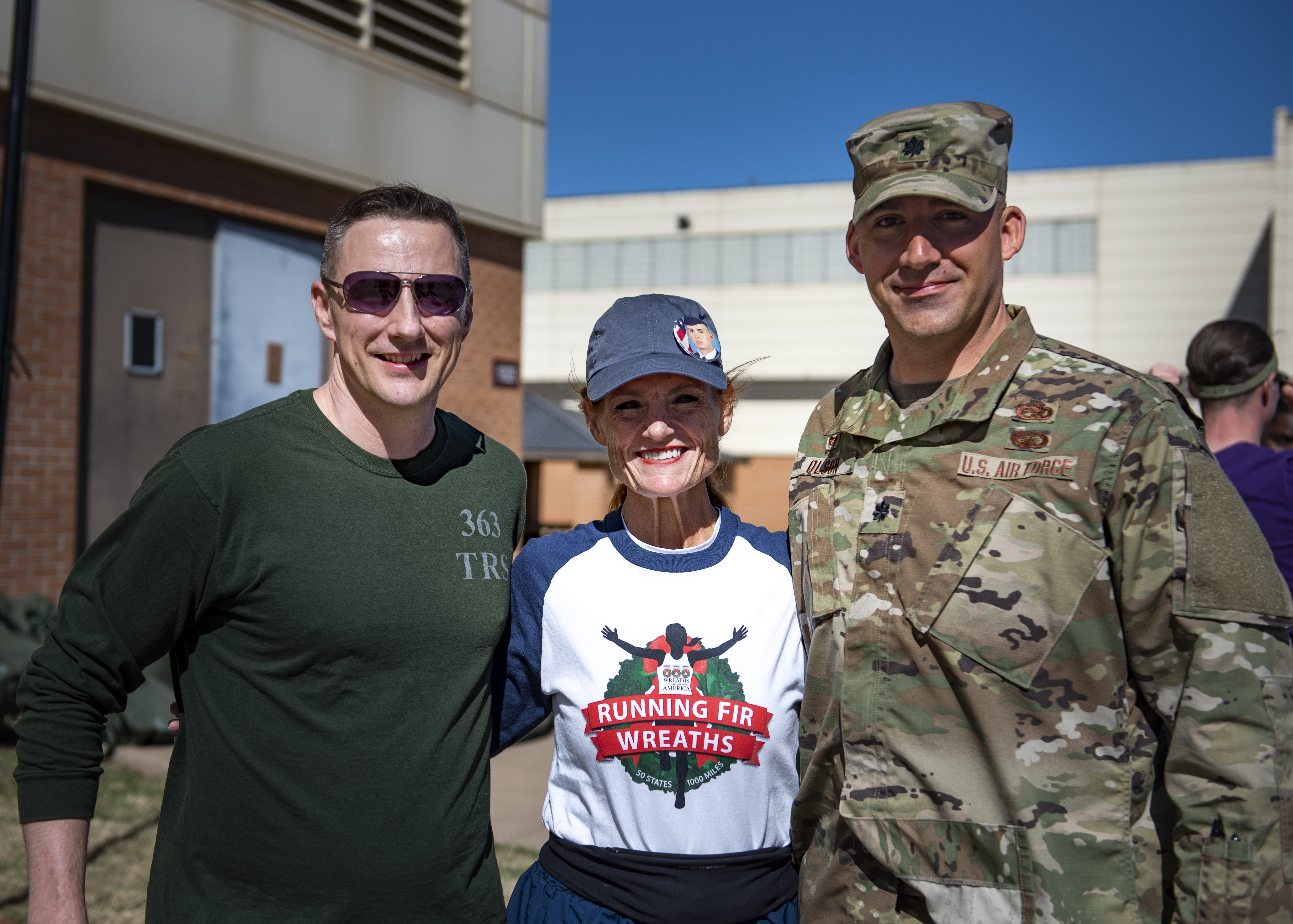 Cathy Powers visits the 363rd TRS