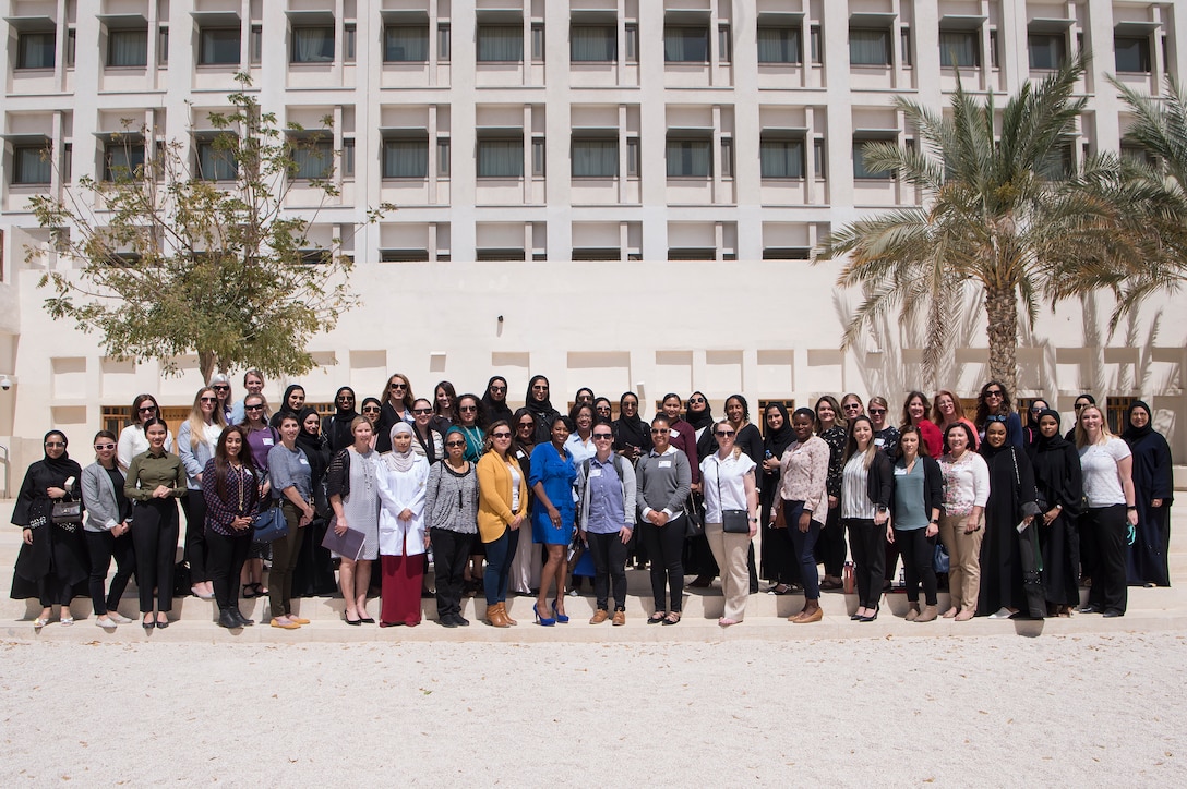 U.S., Qatar military women build relationships over breakfast
