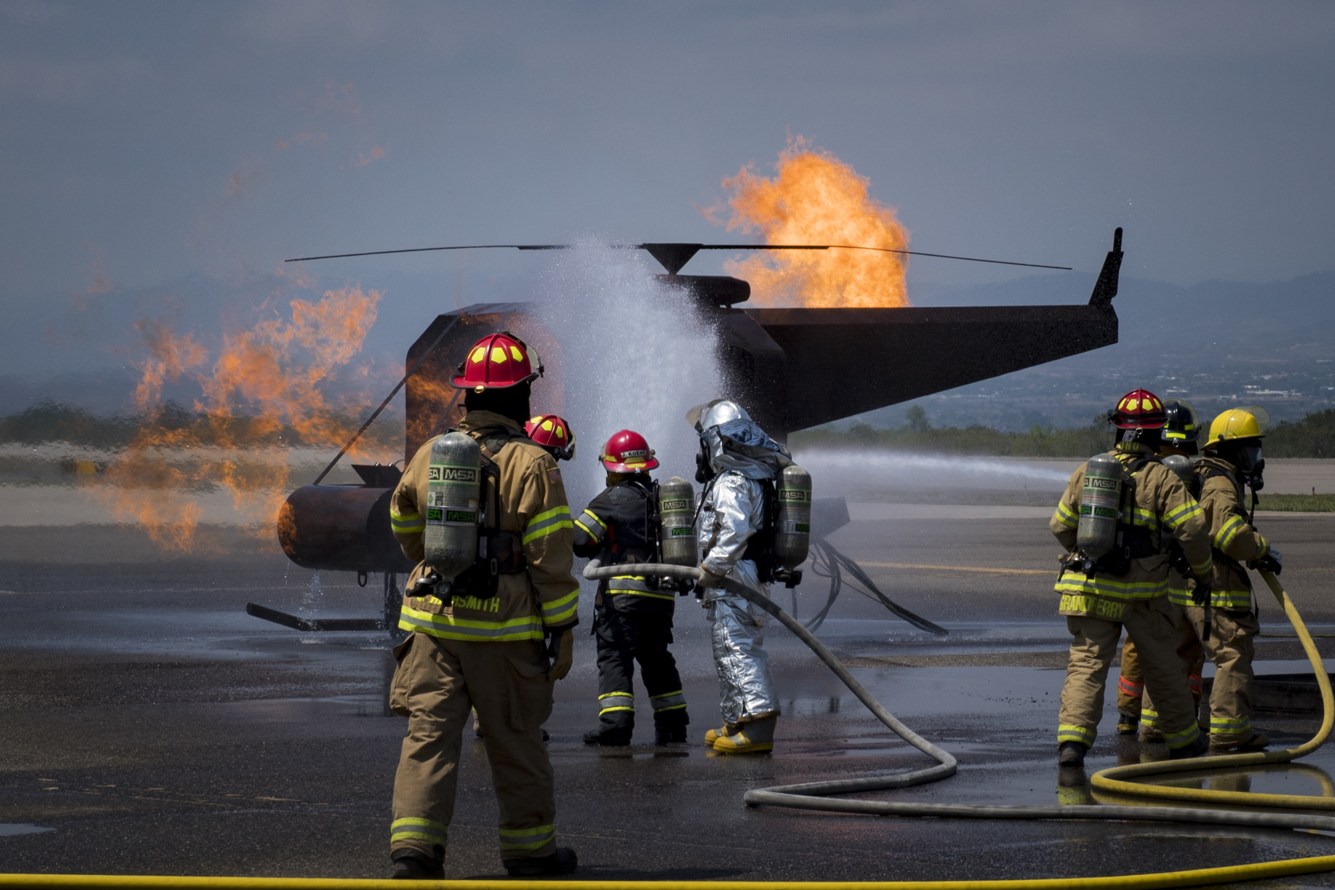 Allied firefighters conduct joint training during CENTAM SMOKE exercise ...