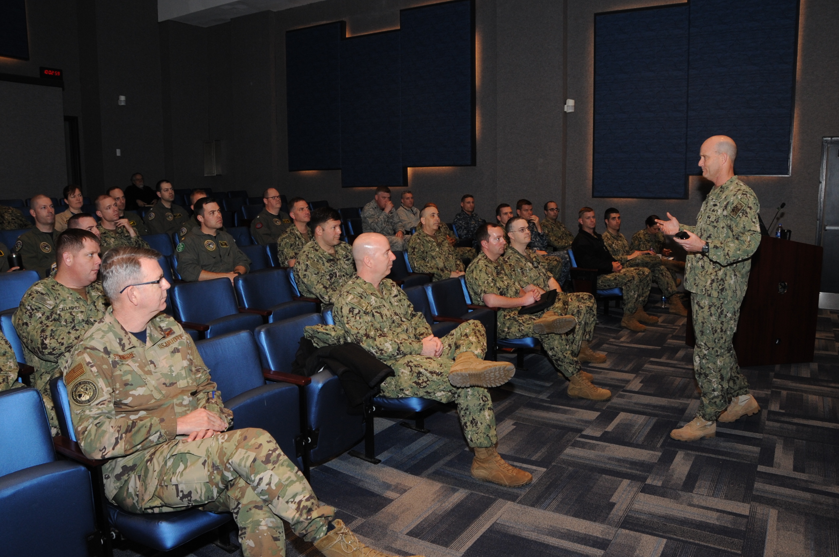 Vice Adm. William Merz visit