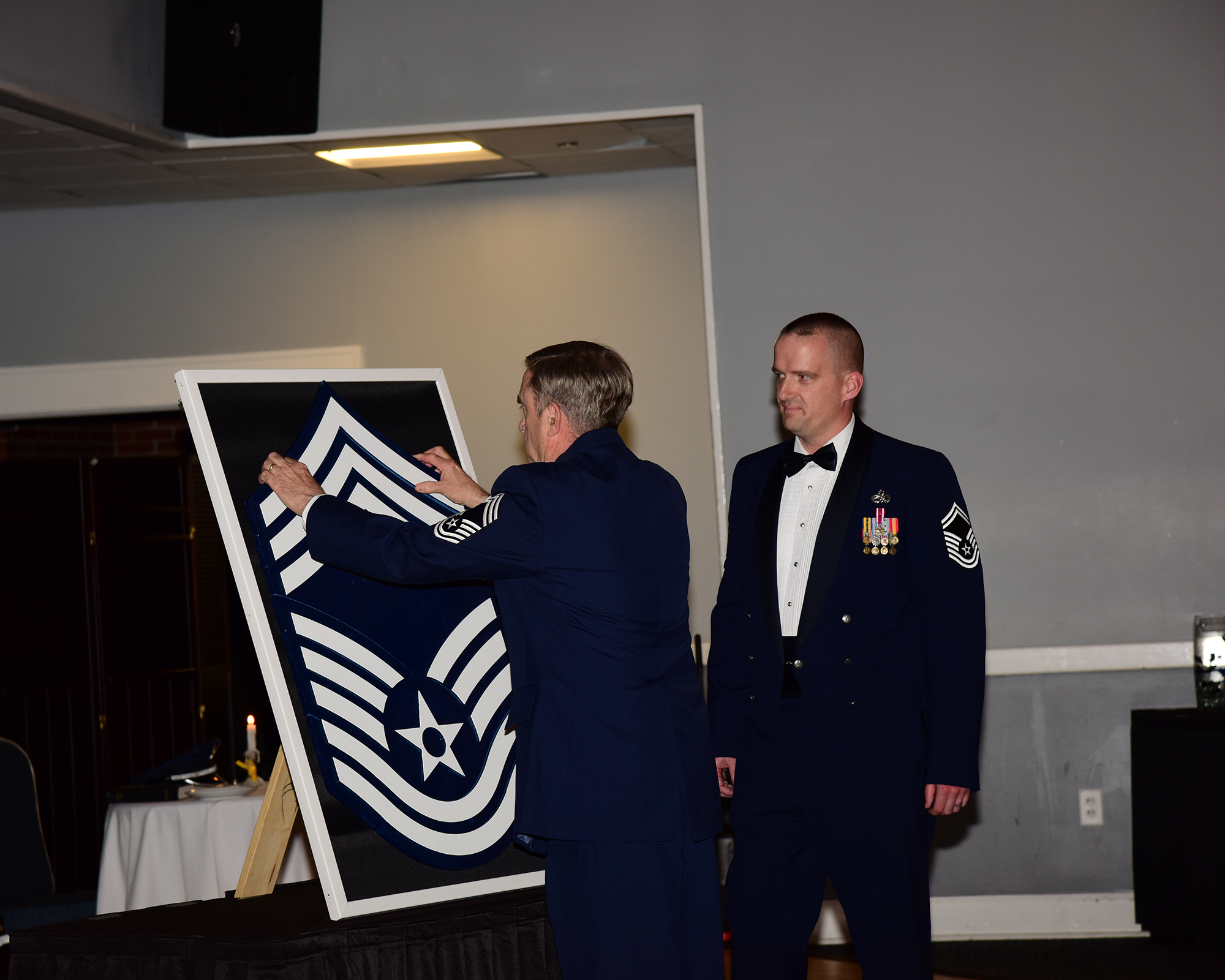 Team BLAZE celebrates chief master sergeant select during ceremony ...