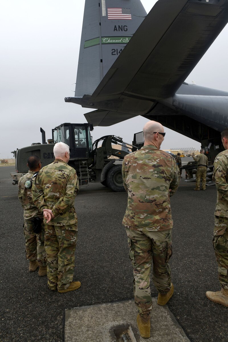 ANG senior leadership triad tour AFCENT, gauge total force integration ...