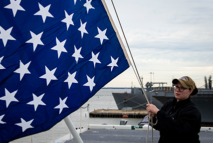 DLA assists U.S. Navy in reintroducing Union Jack flag on naval ships ...