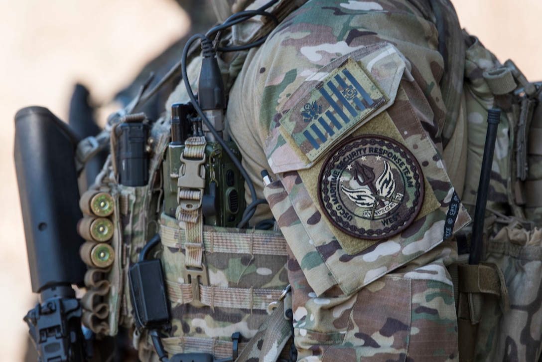 U.S. Coast Guardsmen with MSRT-W tackle training at JBER