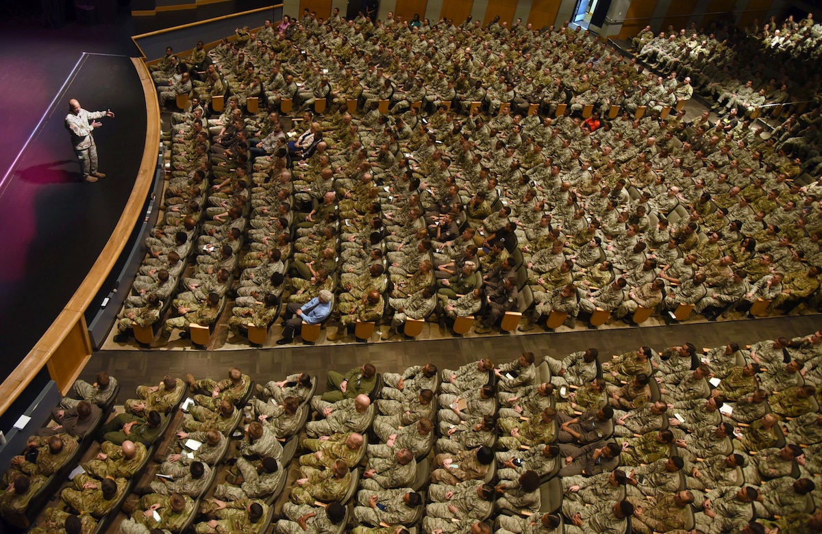 CMSAF Wright talks resiliency and readiness at all call > Robins Air ...