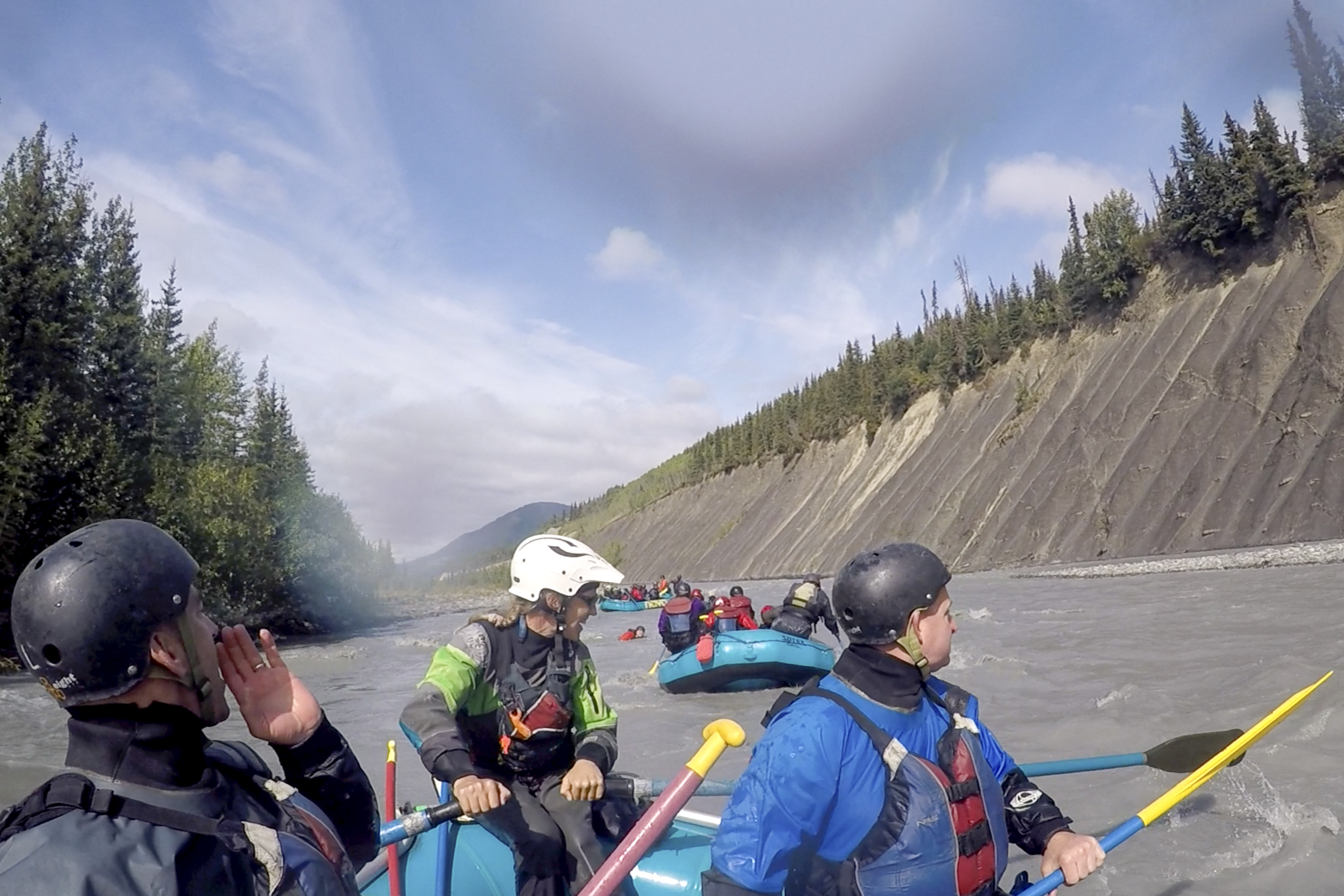 Whitewater rafting and glacier hiking with Task Force True North ...