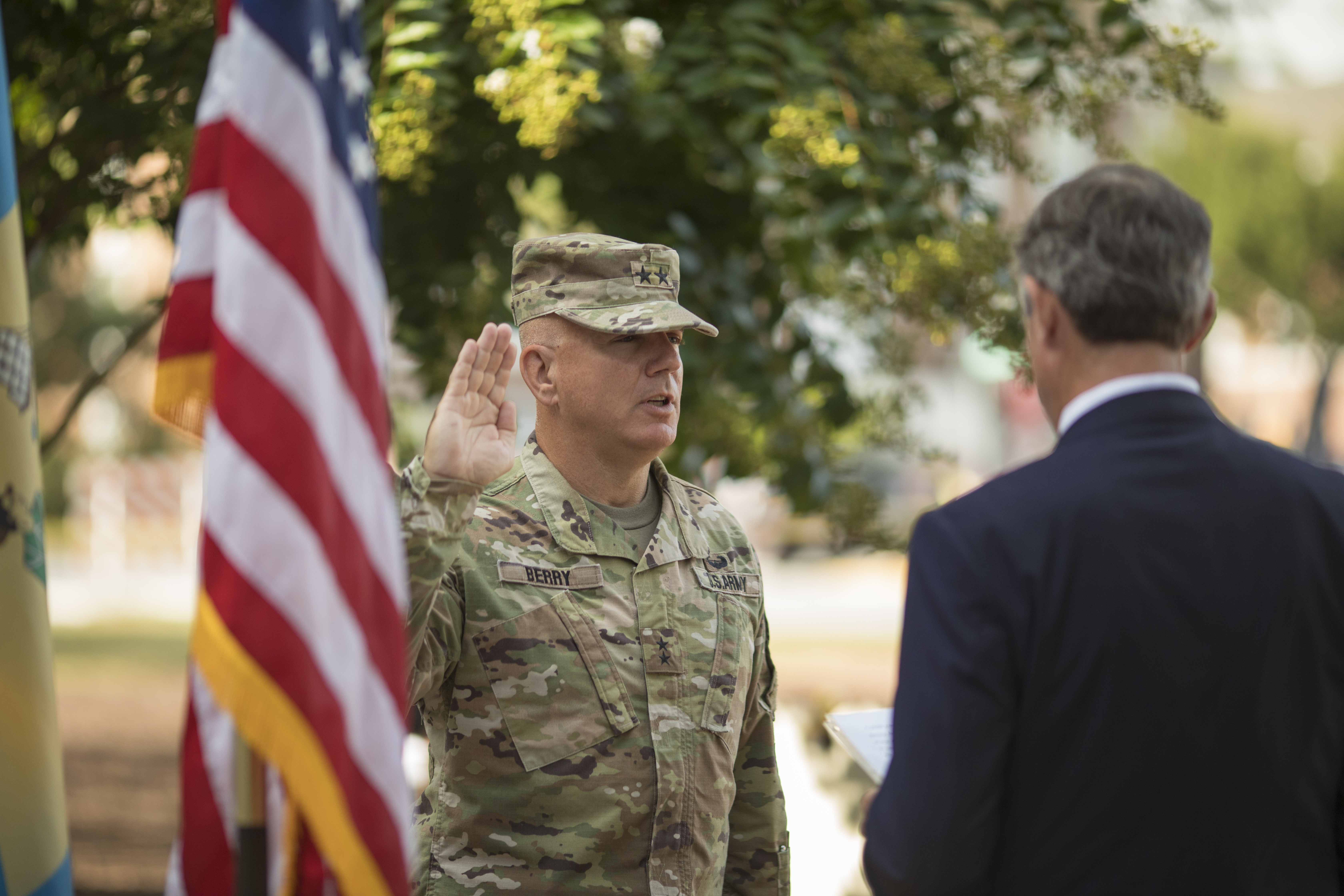 Delaware National Guard Adjutant General Pins On Second Star