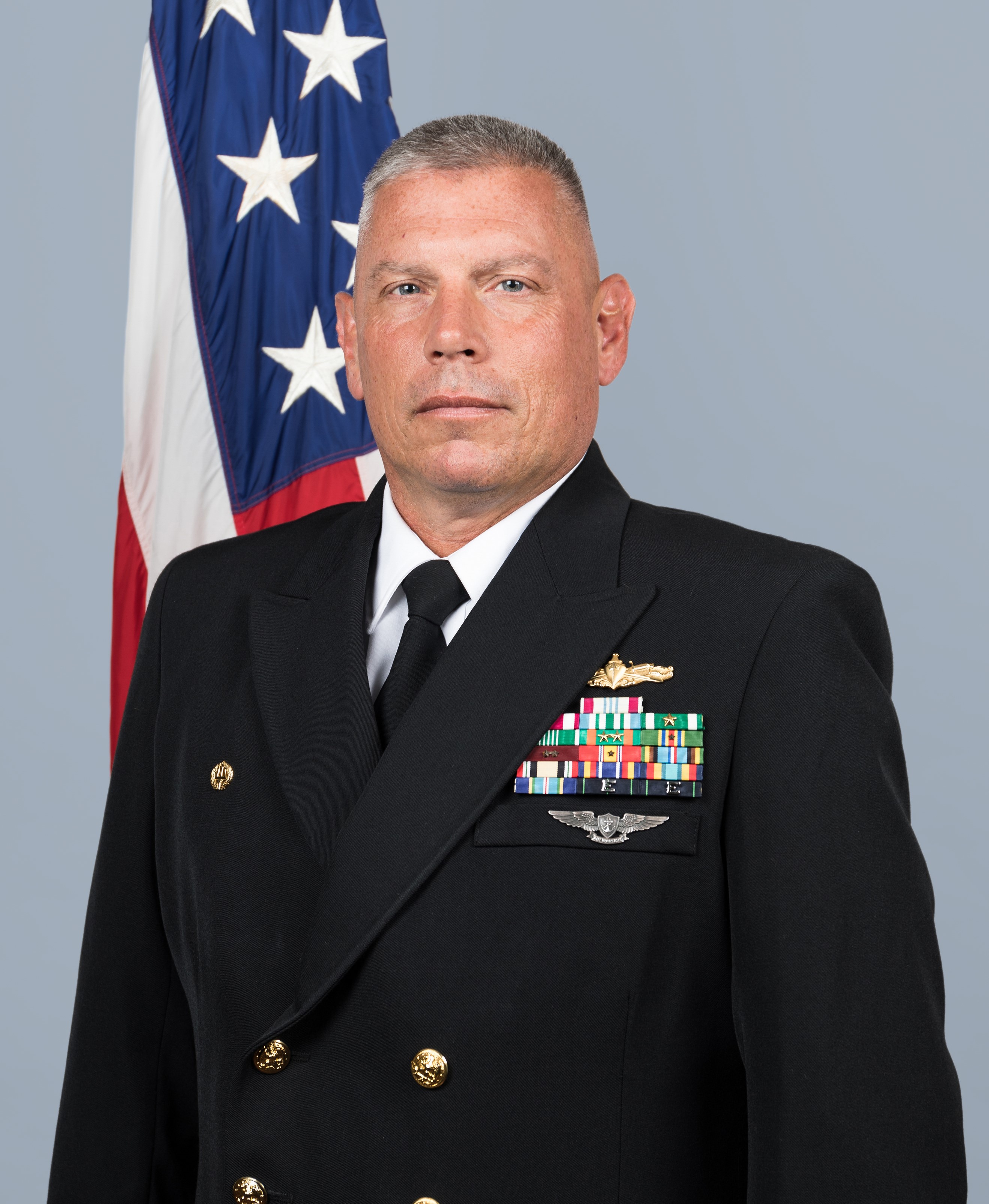 Navy Commanding Officer Anthony C. Holmes Portrait