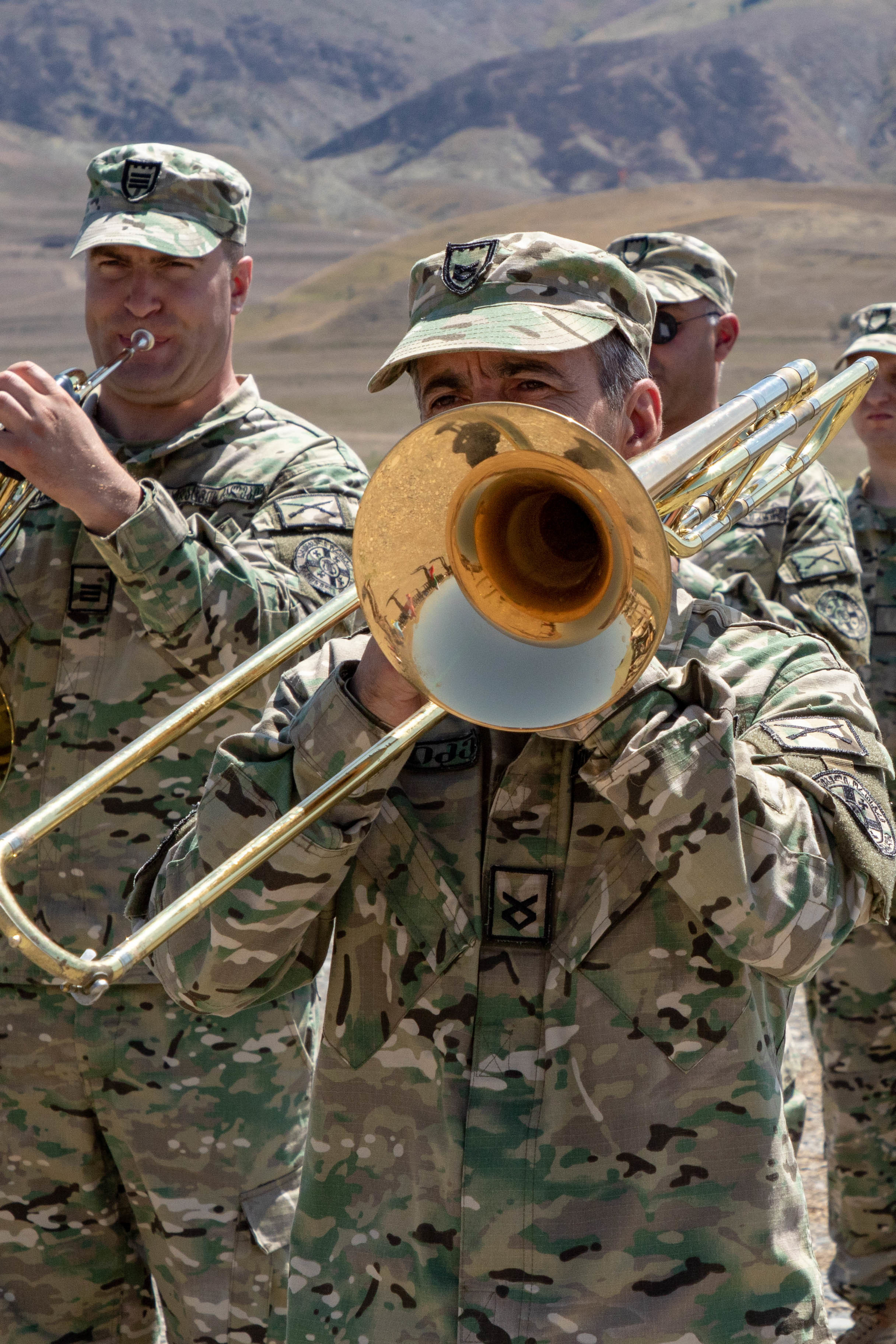 The Georgian Defense Force military band