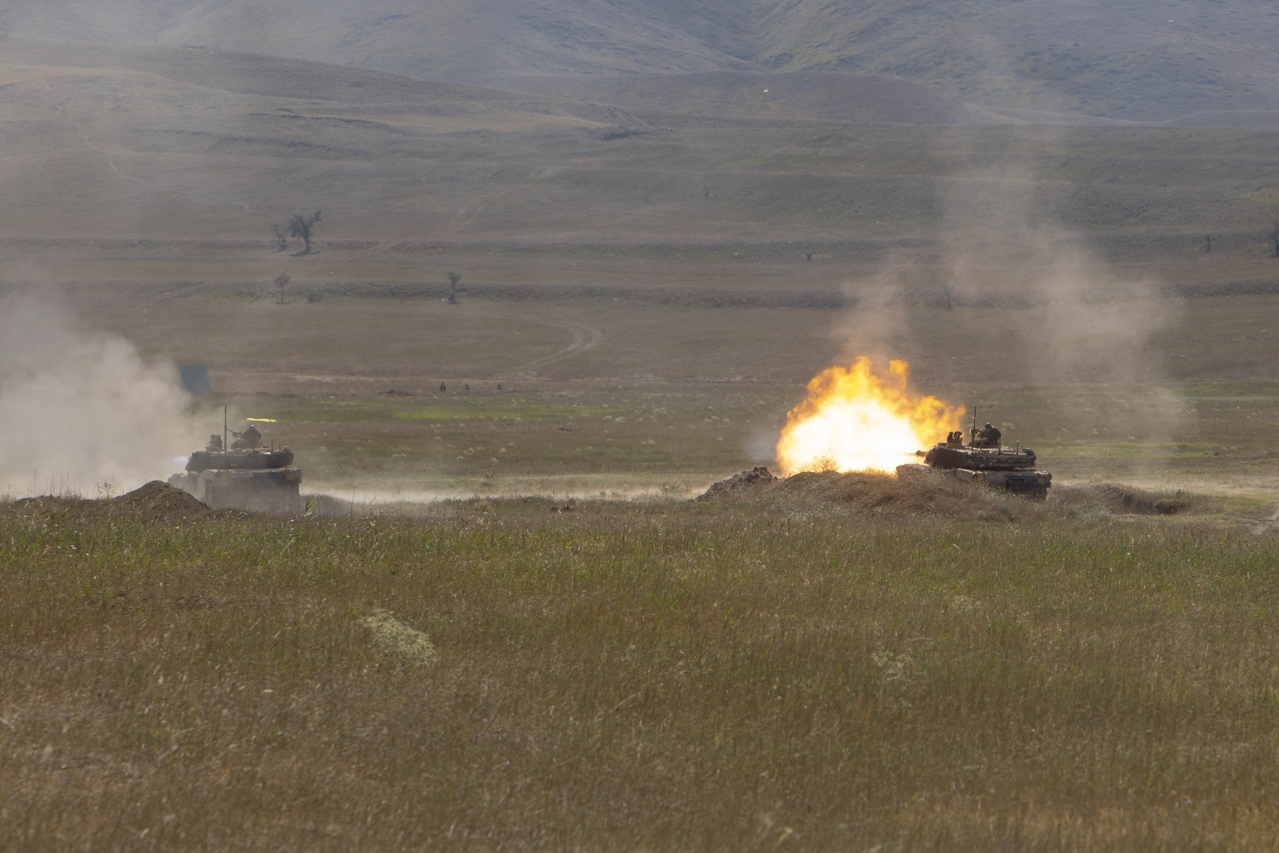 U.S. Army M1A2 Abrams tanks