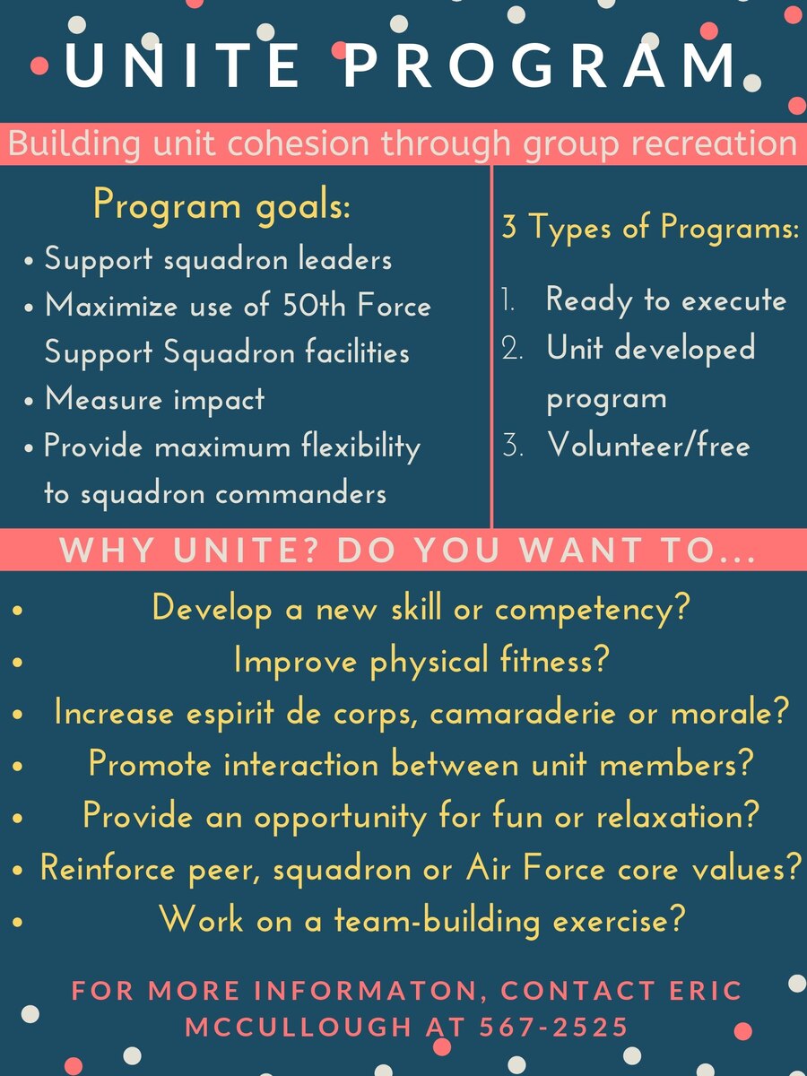 Unite Program aims to build group cohesion > Air Force Test Center > News