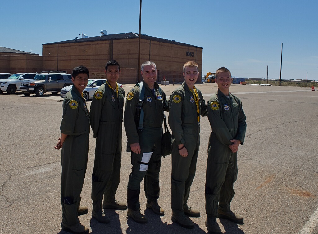University of Michigan AFROTC cadets visit the 49th Wing
