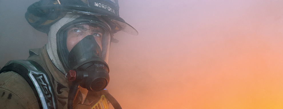 Firefighters Battle a Simulated Class Alpha Fire
