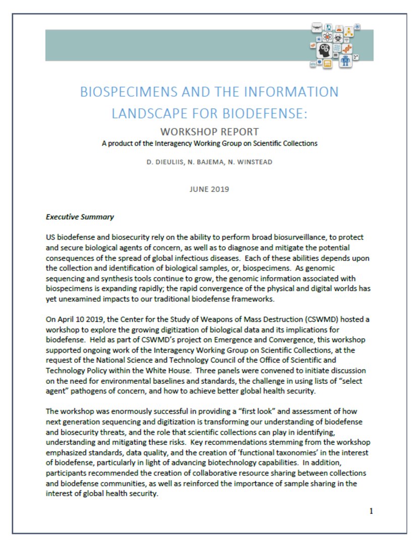 Biospecimens and the Information Landscape for Biodefense > Center for ...