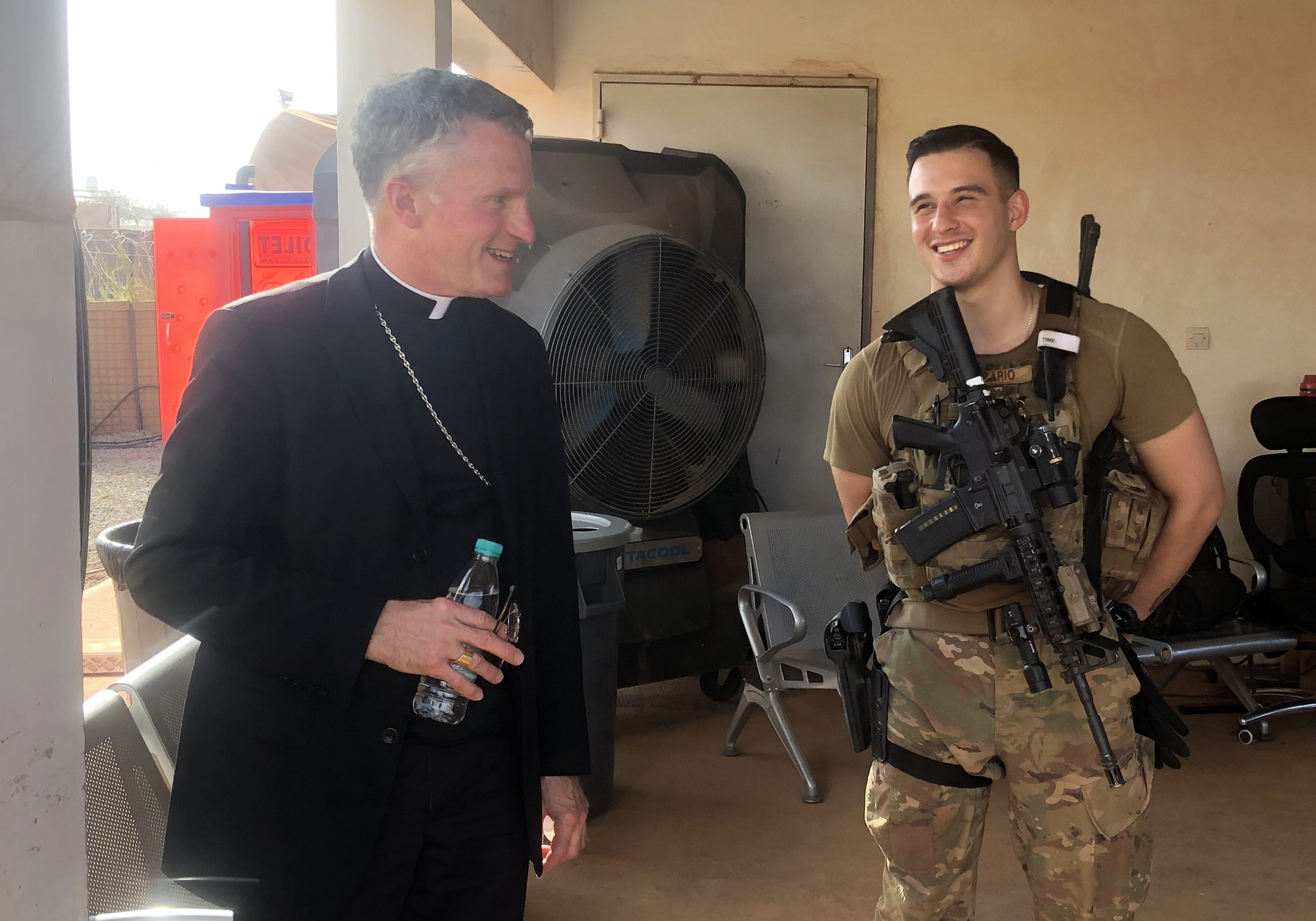 Archbishop of U.S. Military Services visits Airmen at Air Base 101