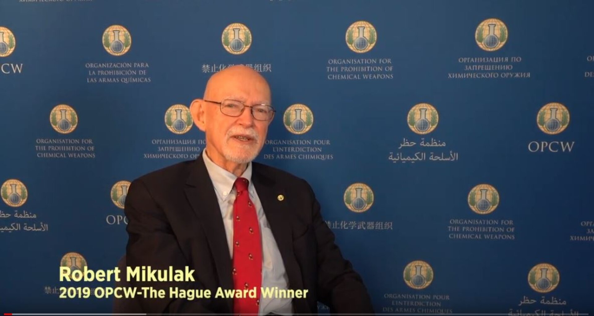 Robert Mikulak Receives OPCW-The Hague Award > Center for the Study of ...
