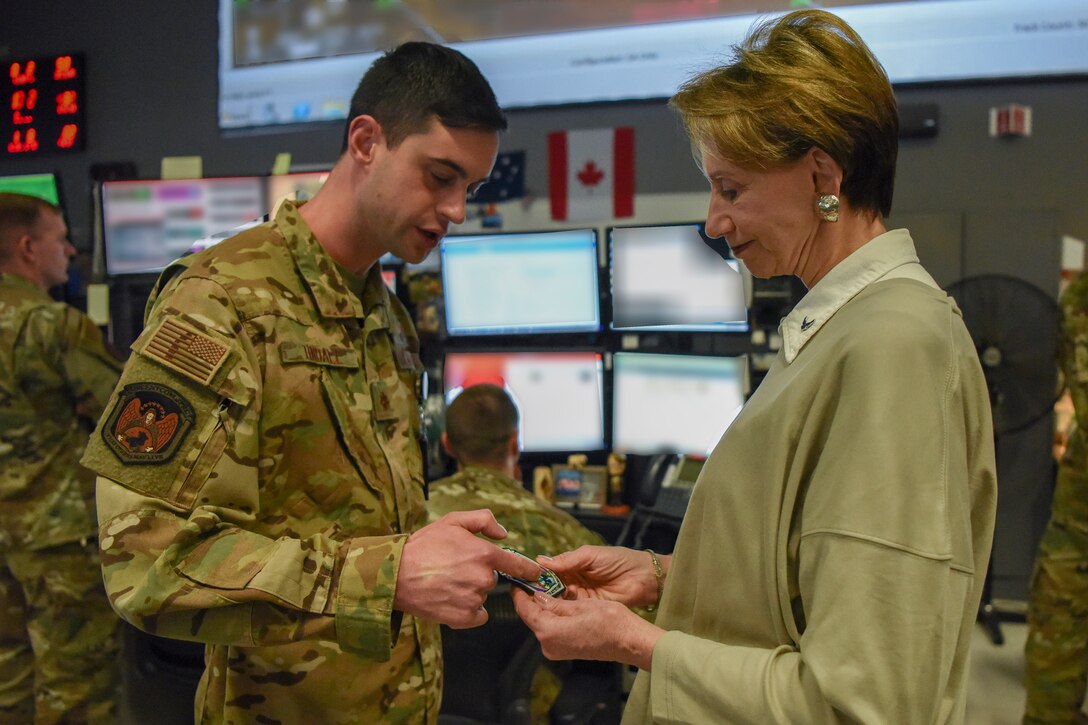 SecAF and CSAF Visit CAOC