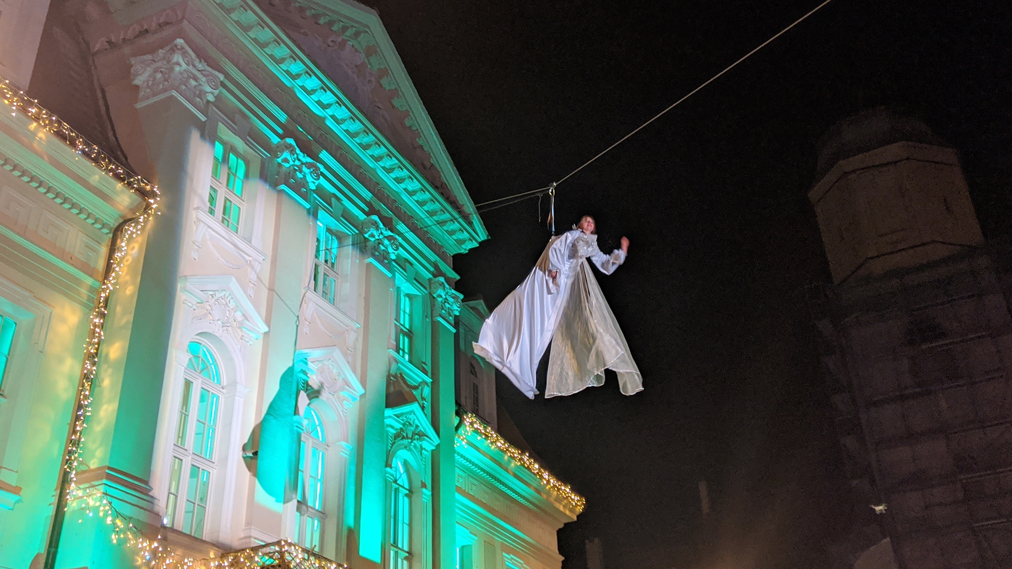 Zagan, Poland, Christmas Lighting Ceremony