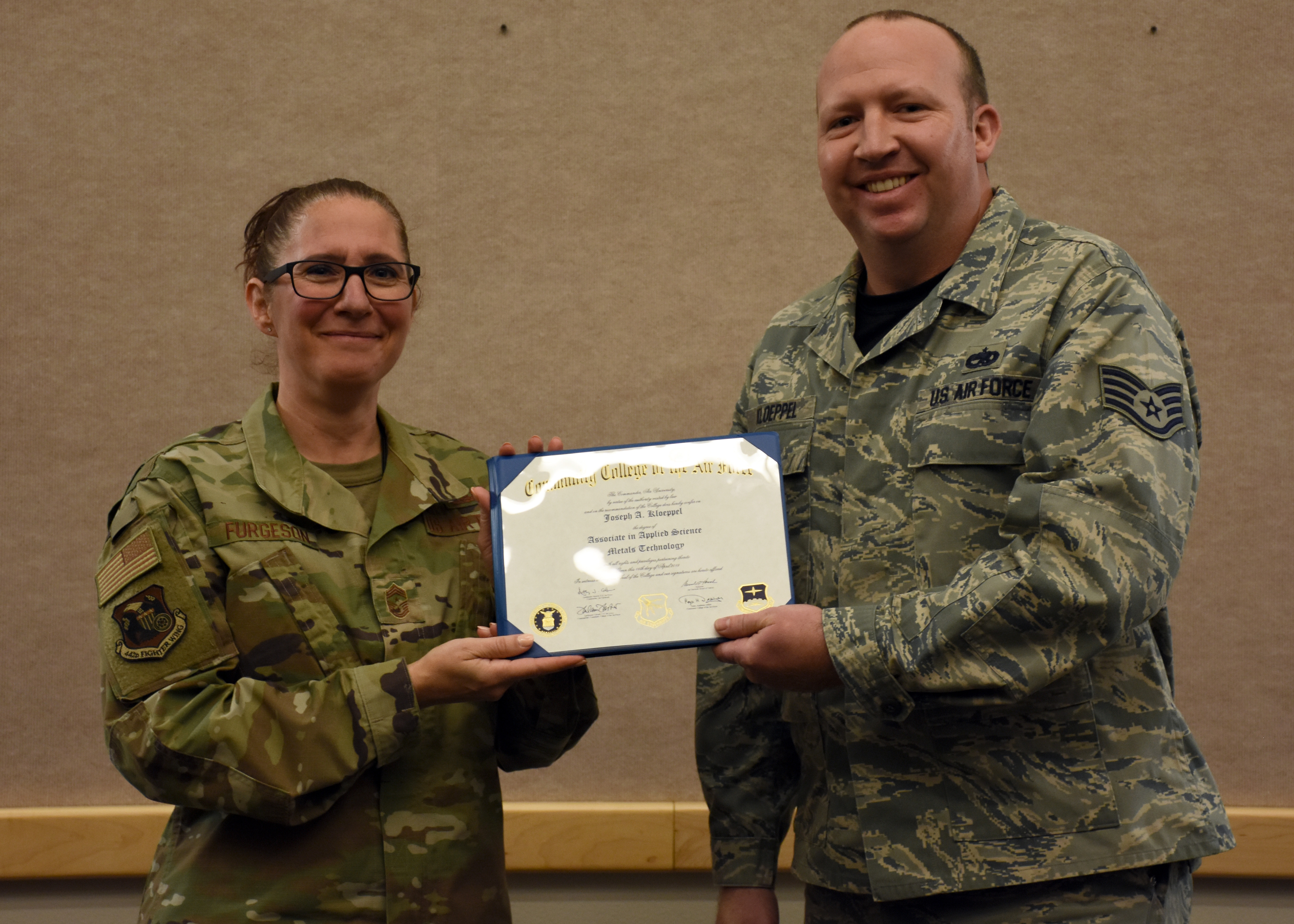 2019 CCAF Graduation > 442d Fighter Wing > Article Display