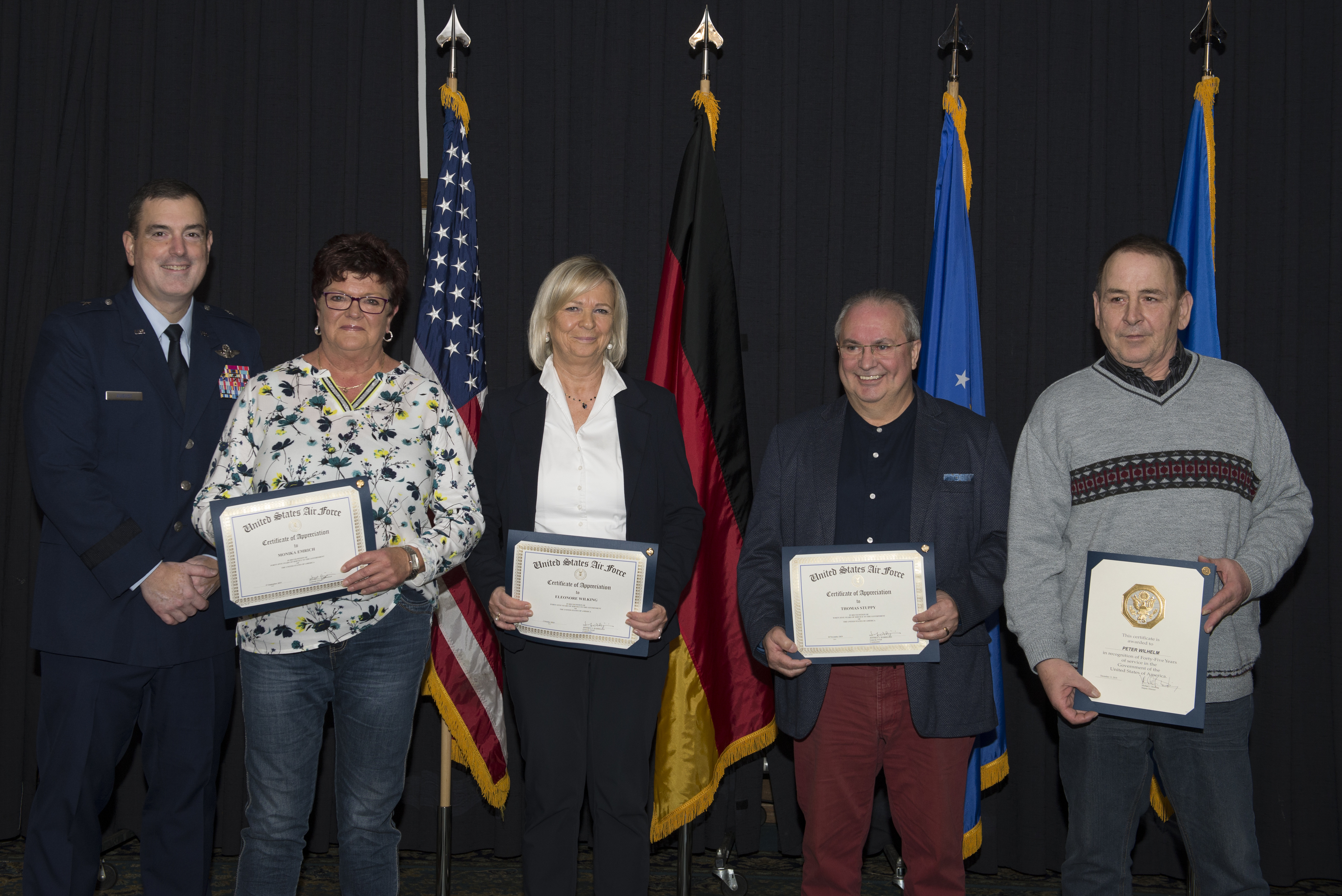 KMC civilians honored in Length-of-Service Ceremony > Ramstein Air Base ...
