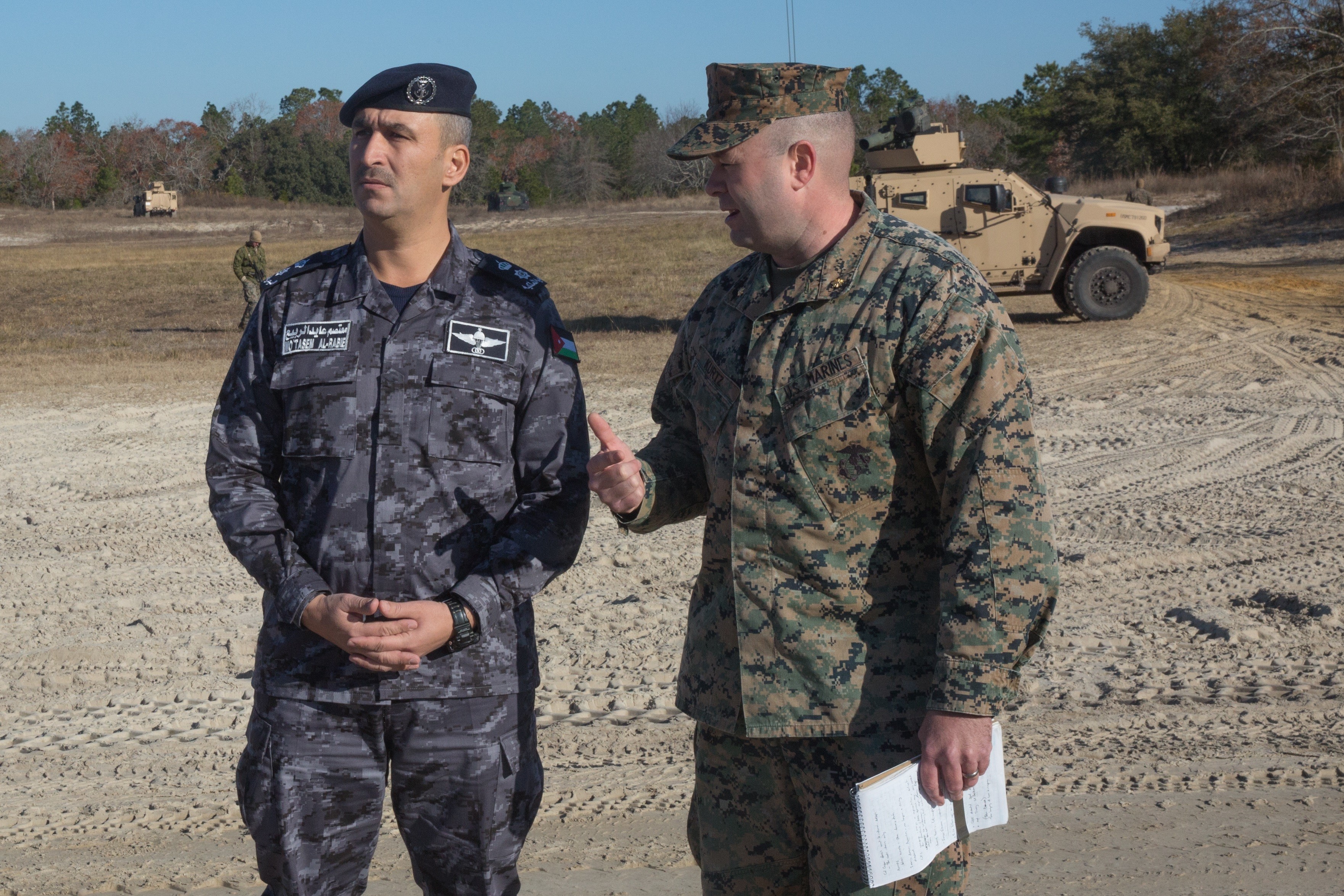Jordanian Marines visit Camp Lejeune