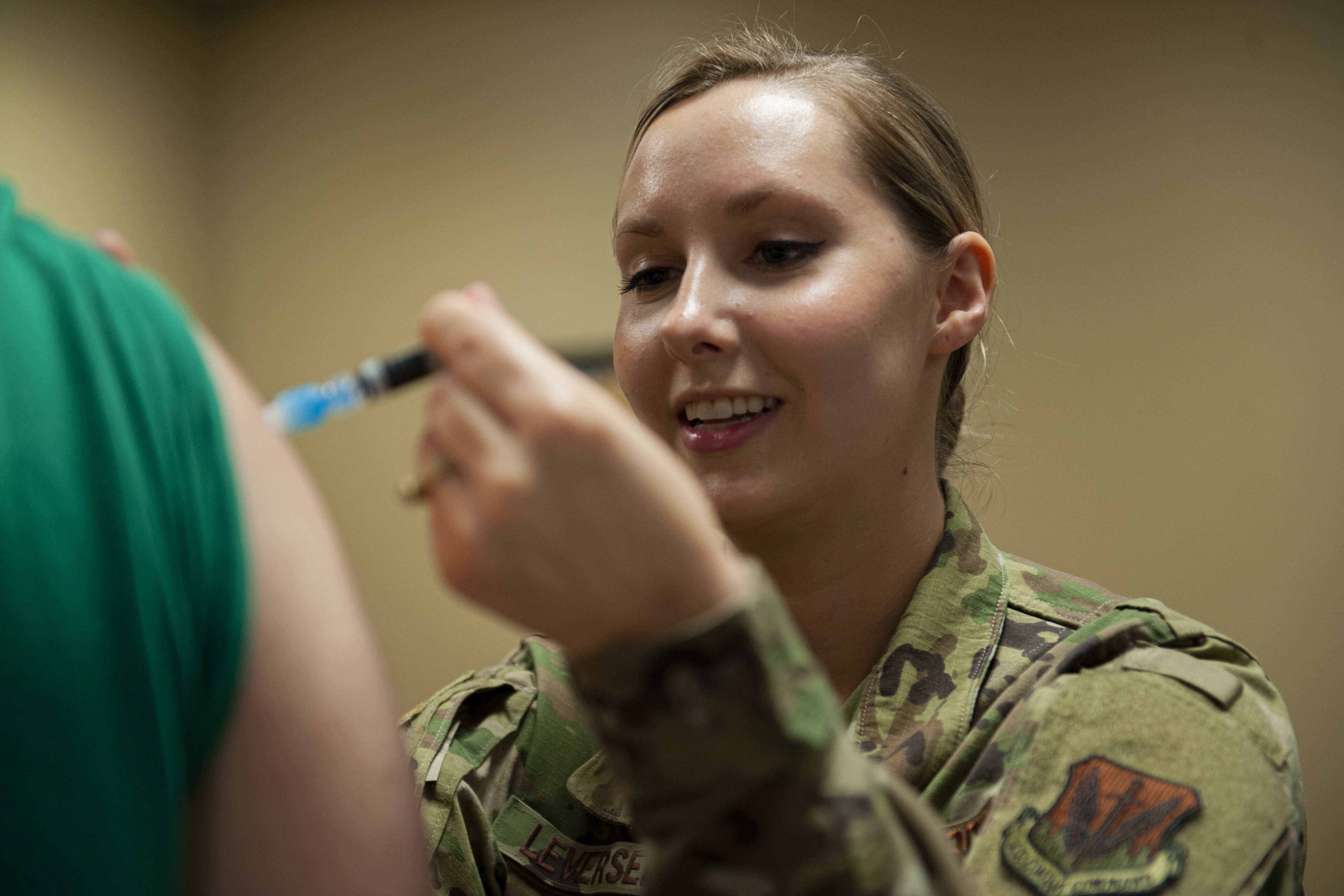 23d MDG hosts annual mass flu line > Moody Air Force Base > Article Display