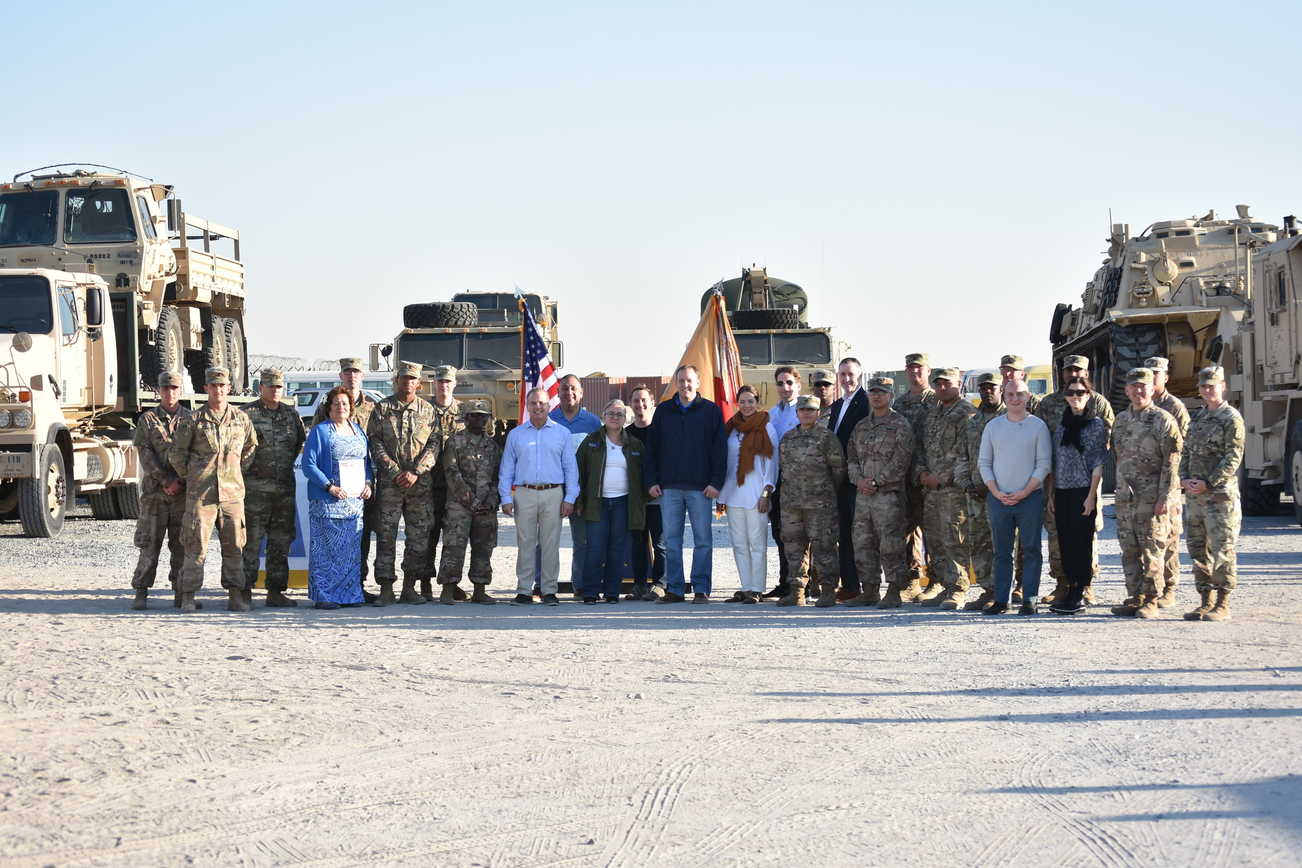 Lawmakers at Camp Arifjan
