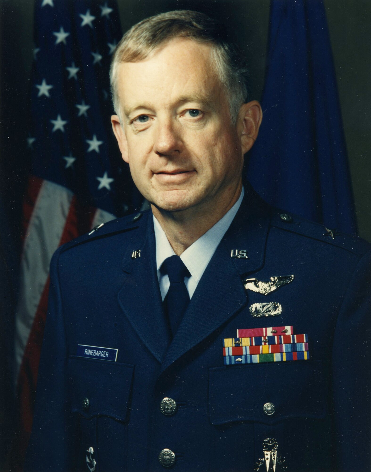 BRIGADIER GENERAL TEDDY E. RINEBARGER > Air Force > Biography Display