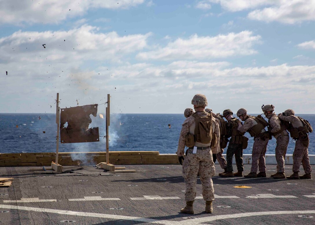USS Arlington Breaching Range