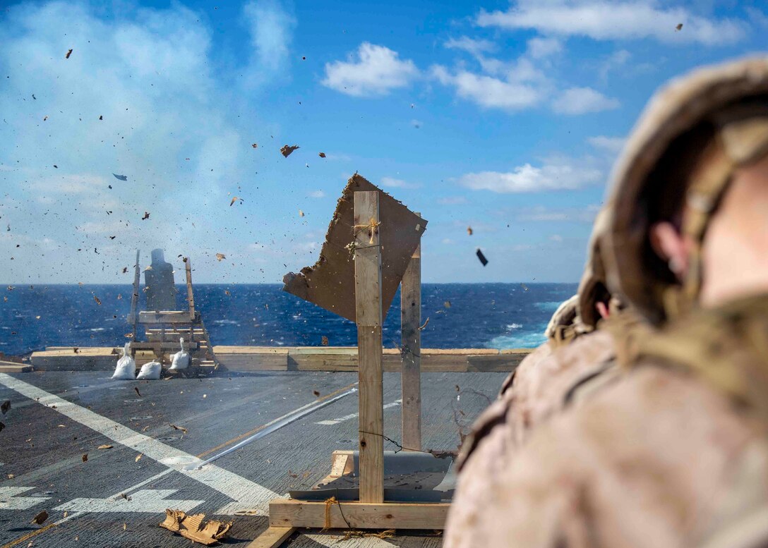 USS Arlington Breching Range