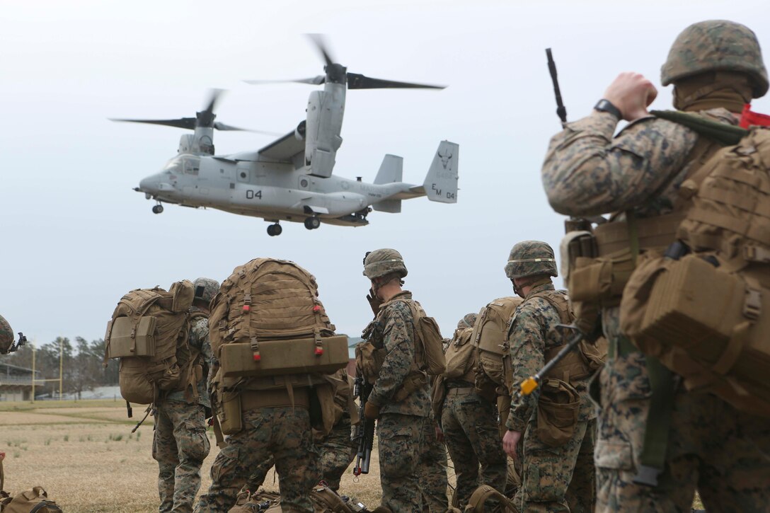 Marines exercise airfield security tactics