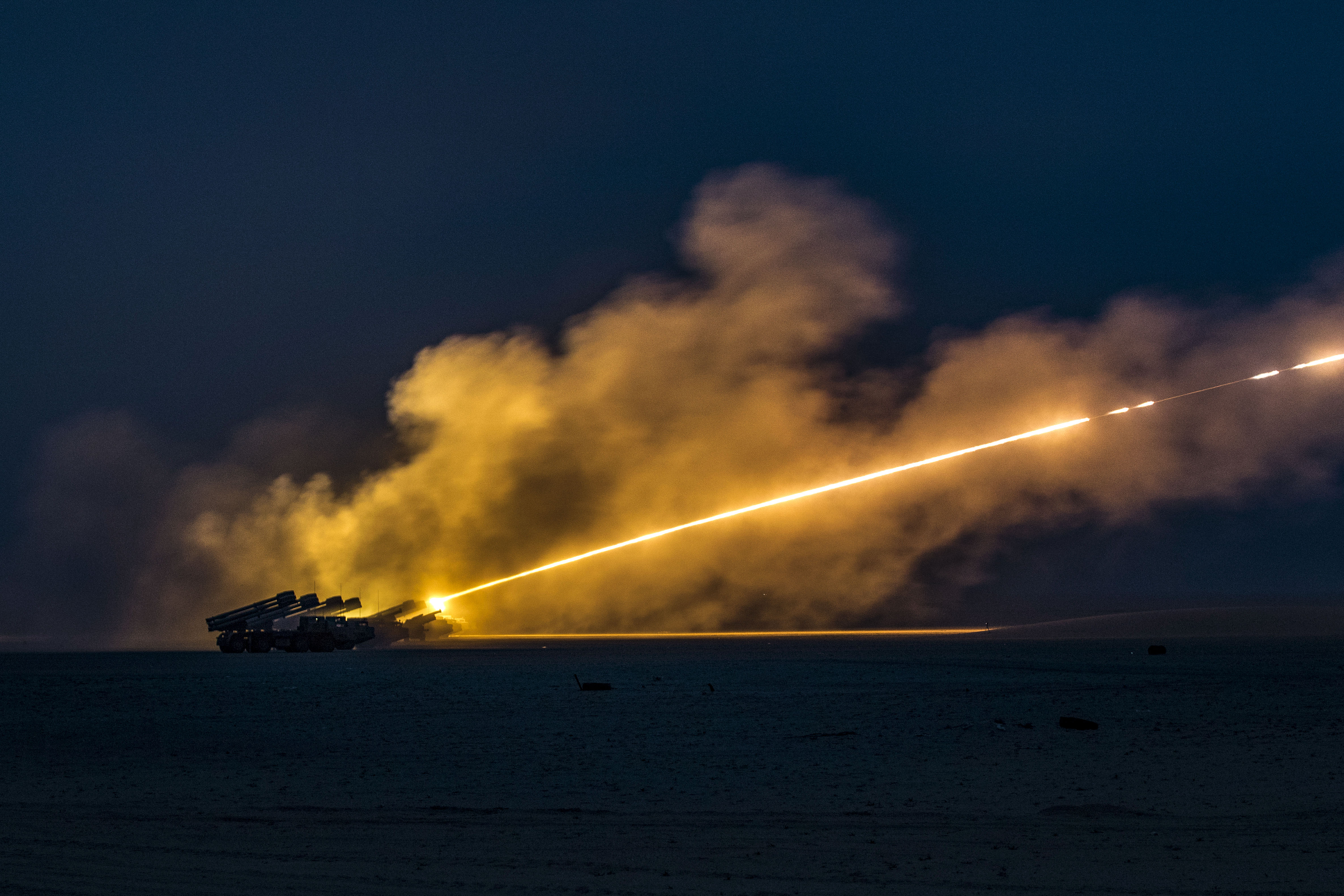 Artillery Fire Night