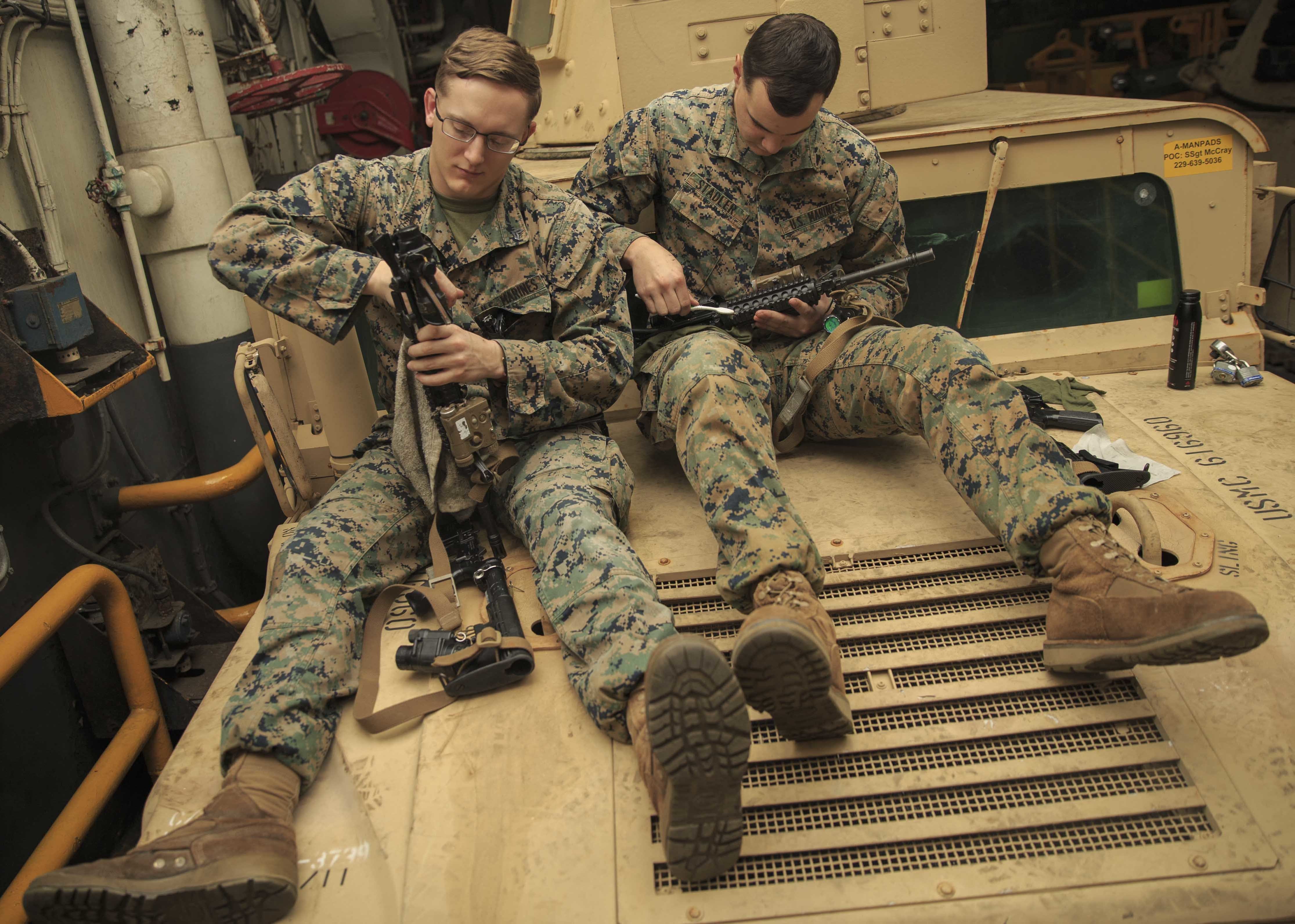 Well Deck Weapons Cleaning