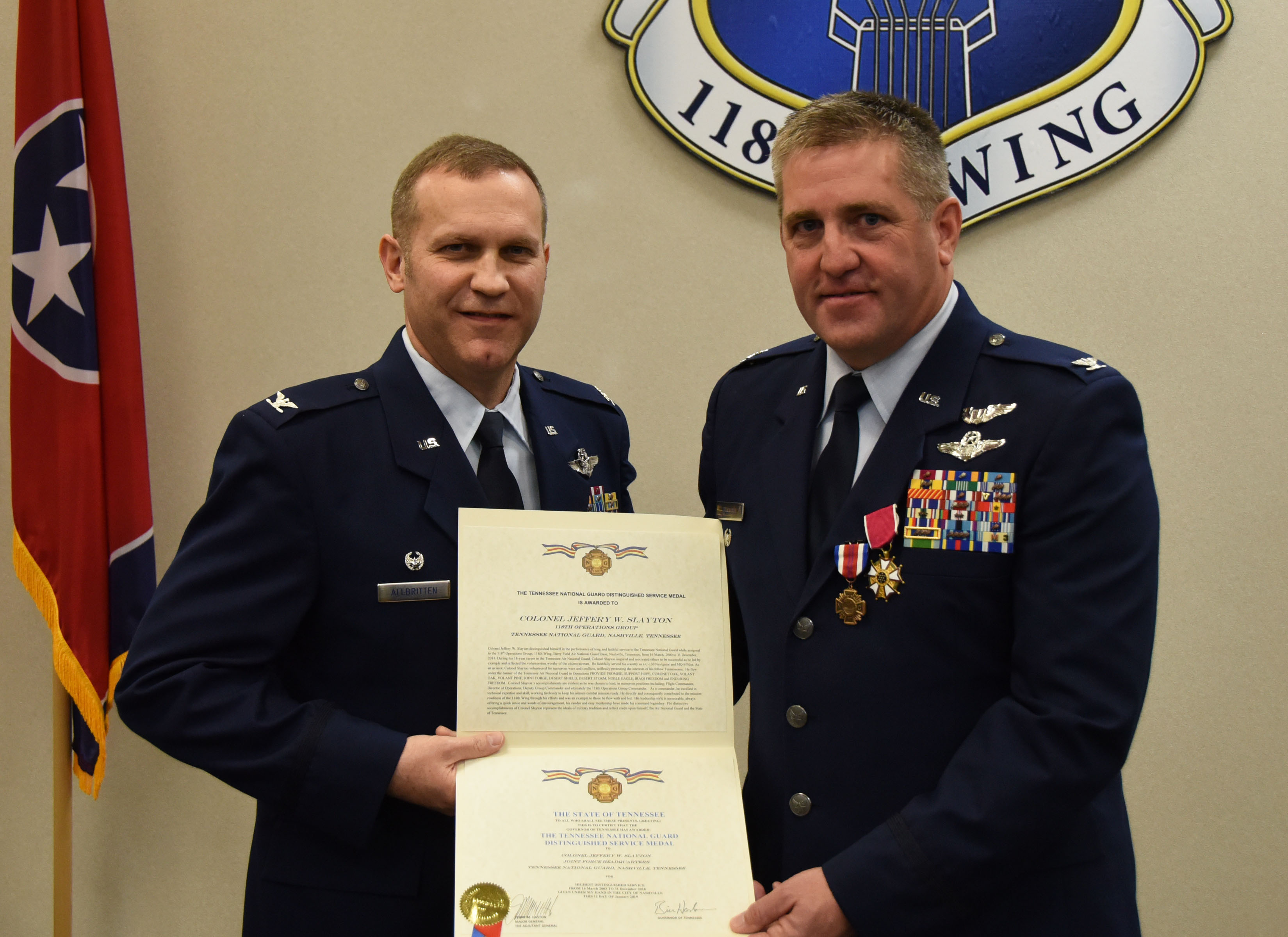 Retirement of Col. Jeff Slayton