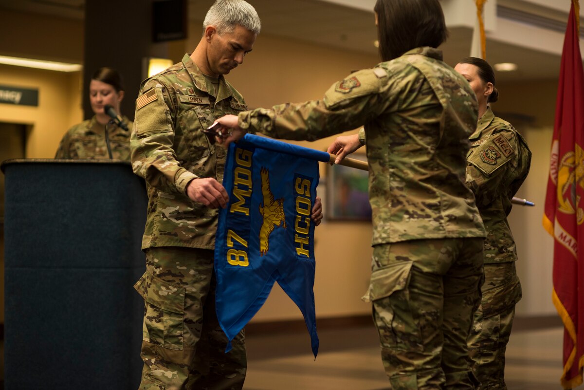 Ceremony held for 87th Medical Group reorganization > Joint Base ...