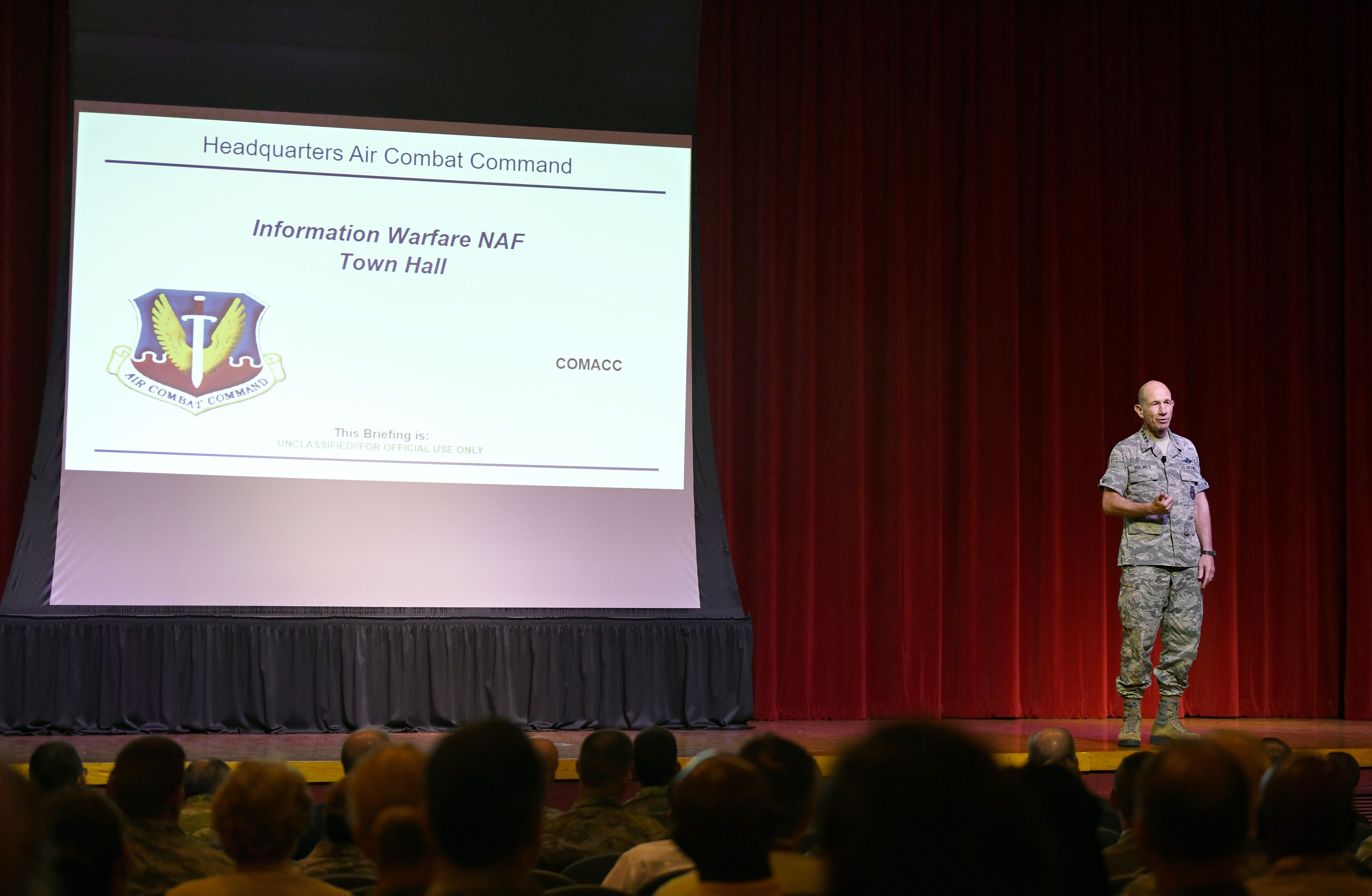 ACC commander holds NAF integration town hall > Air Force > Article Display